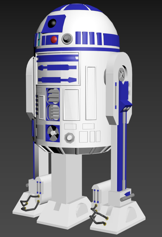 ArtStation - R2D2 - Modelo 3D