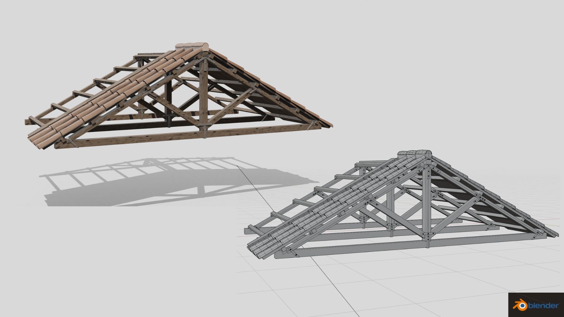 Vitor Pérez Aguirre - Structure of a roman roof