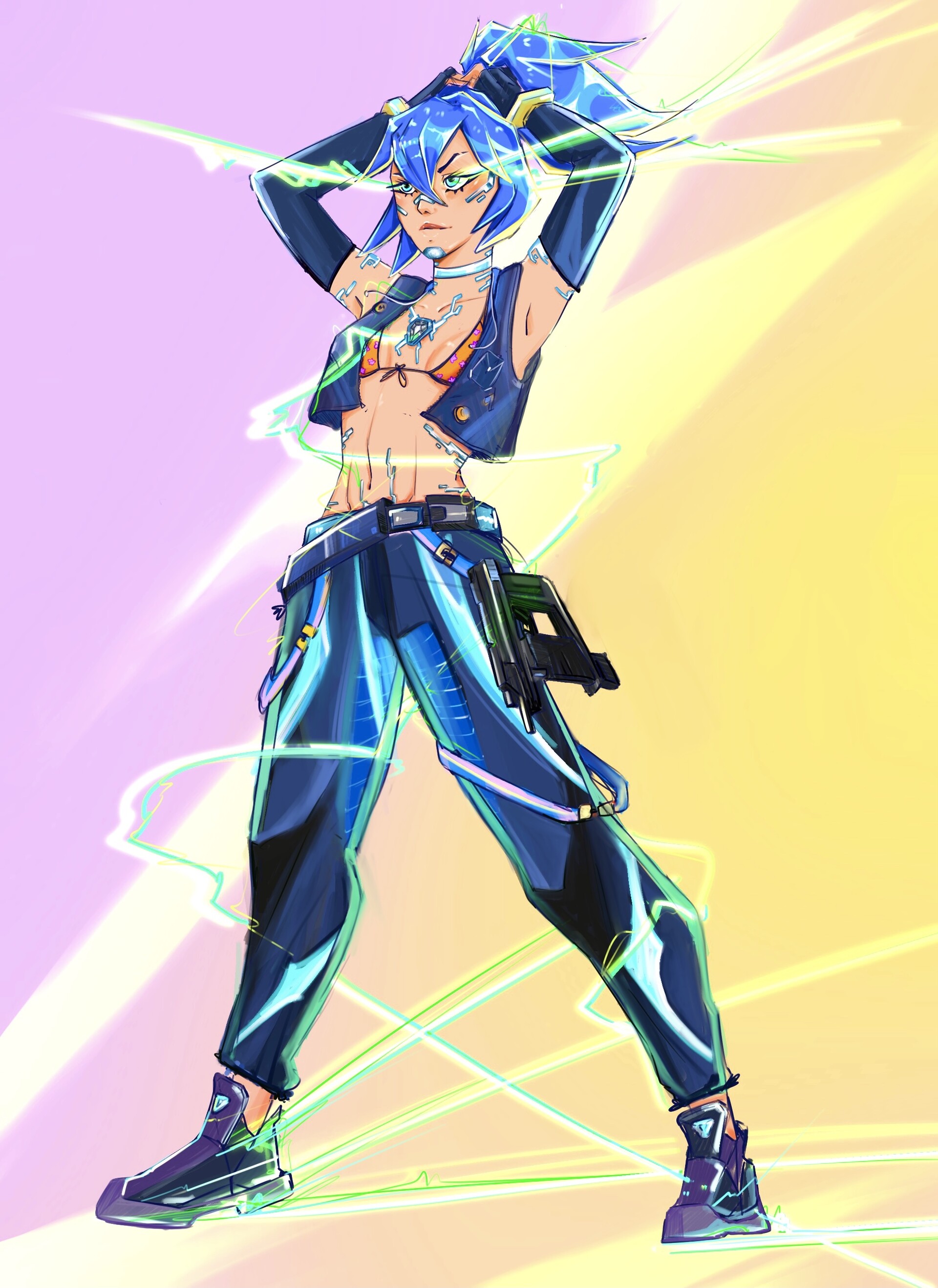 ArtStation - NEON VALORANT ART