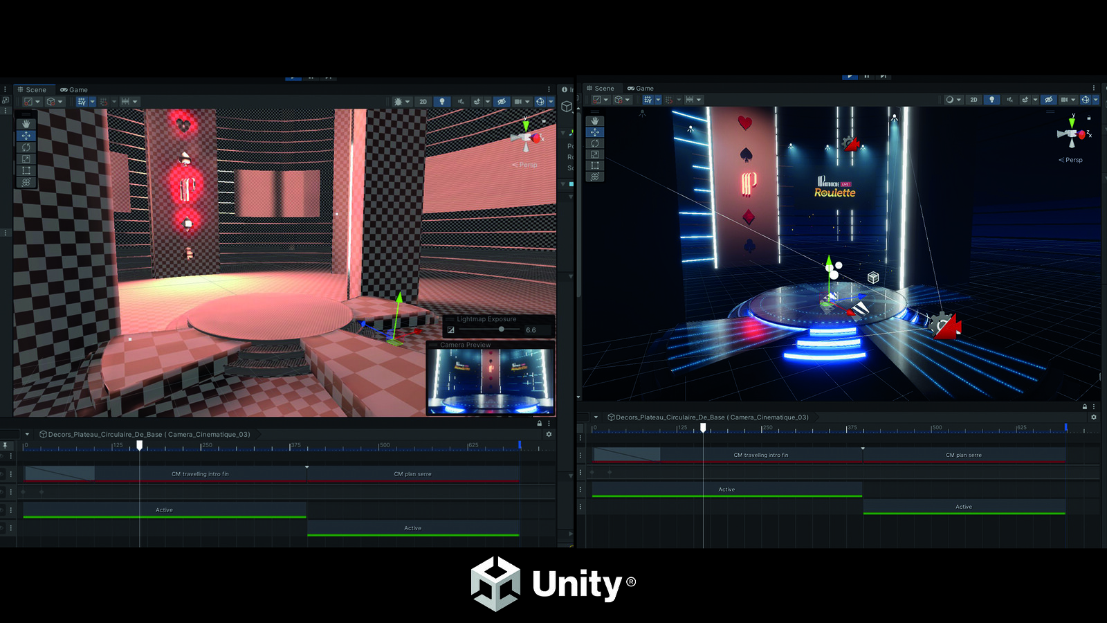 Aurelien Martineau 3D - Partouche Live Roulette Facebook - Décor Unity