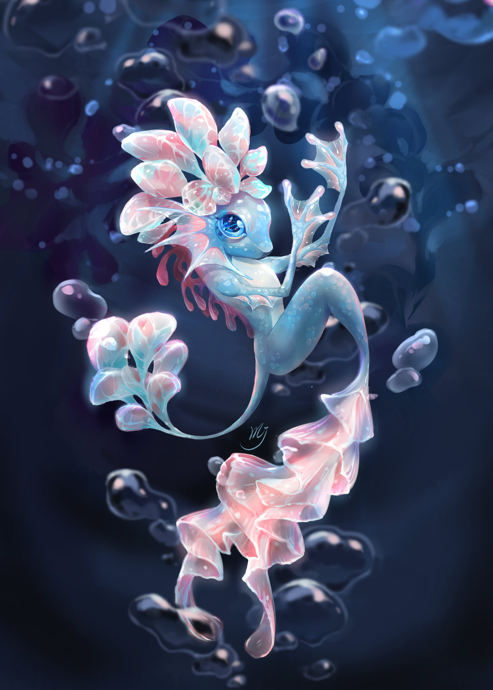 ArtStation - bubble fish