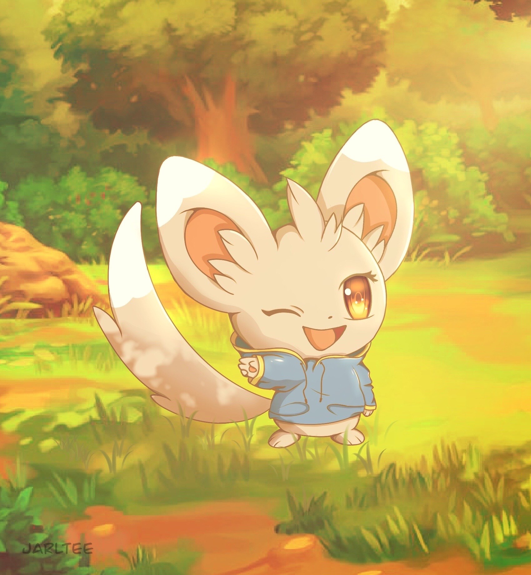 ArtStation - Miccino in Blue Hoodie