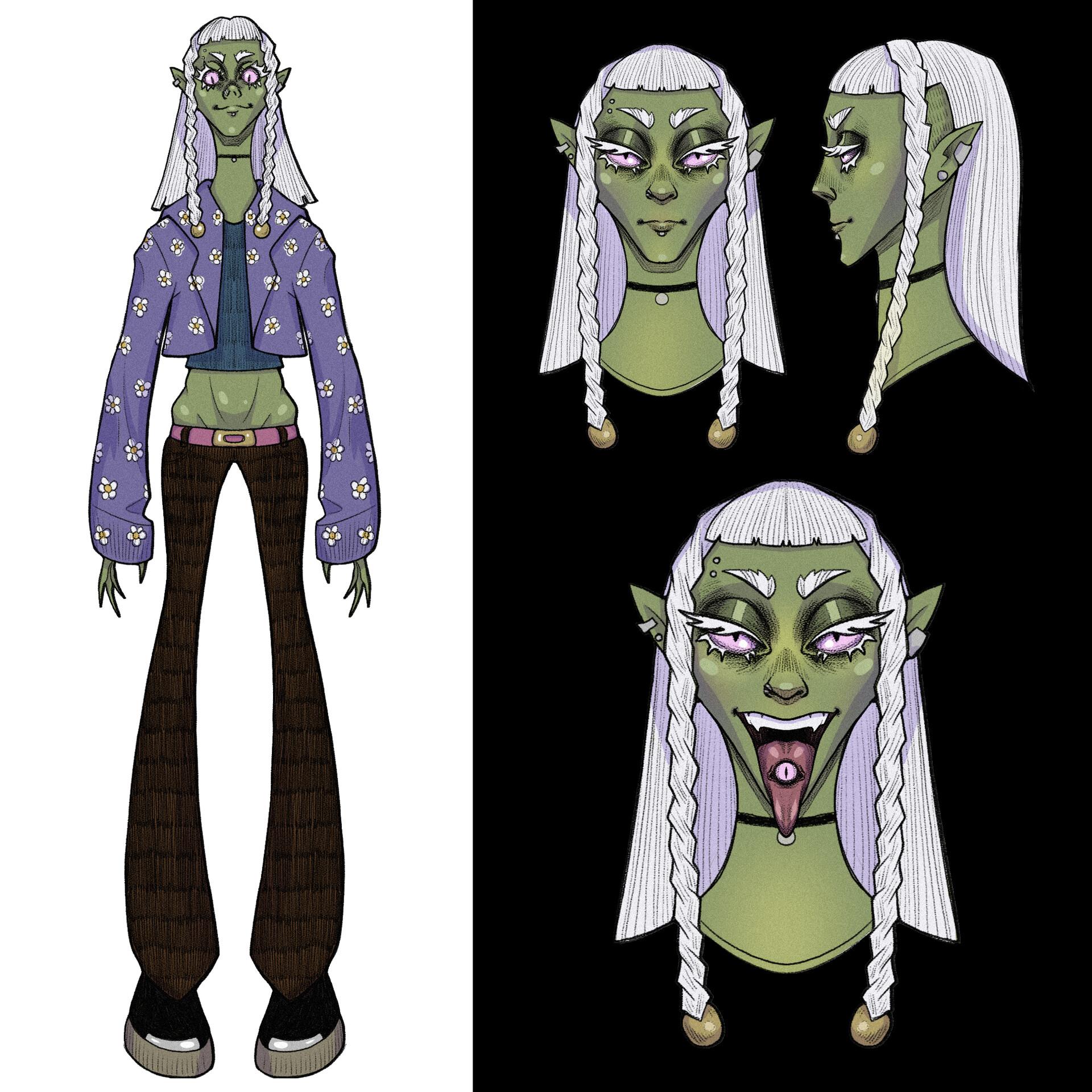 ArtStation - Character Design Green Girl