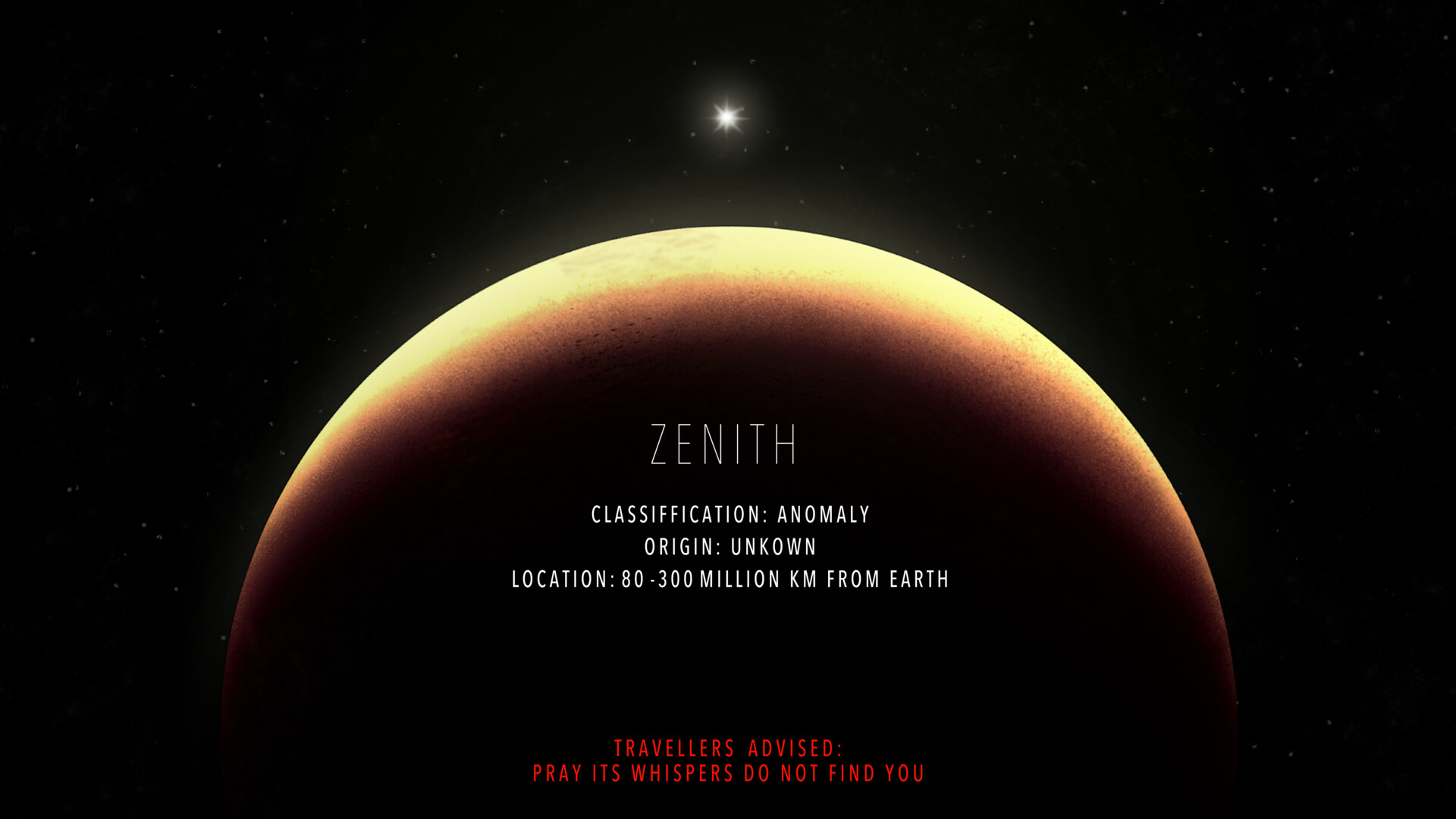 Ted Curtis - Planet Title Screen (Zenith Project)