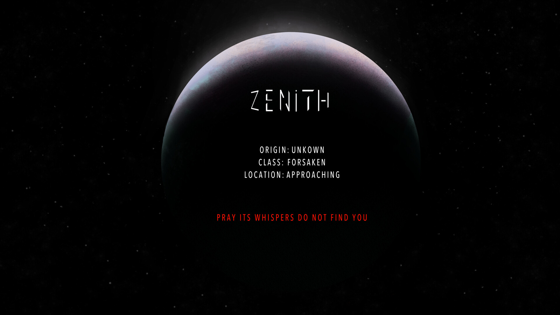 Ted Curtis - Planet Title Screen (Zenith Project)