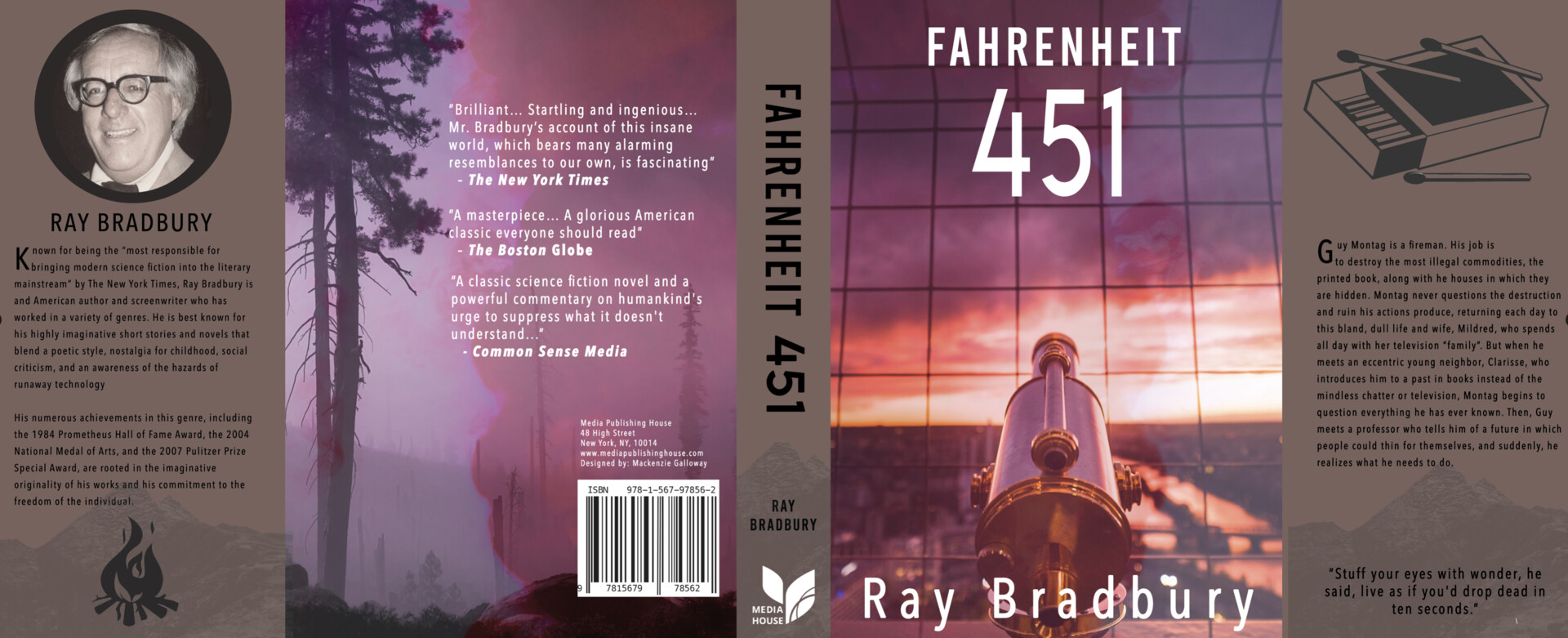 Mackenzie Galloway - Fahrenheit 451 Book Cover Exercise