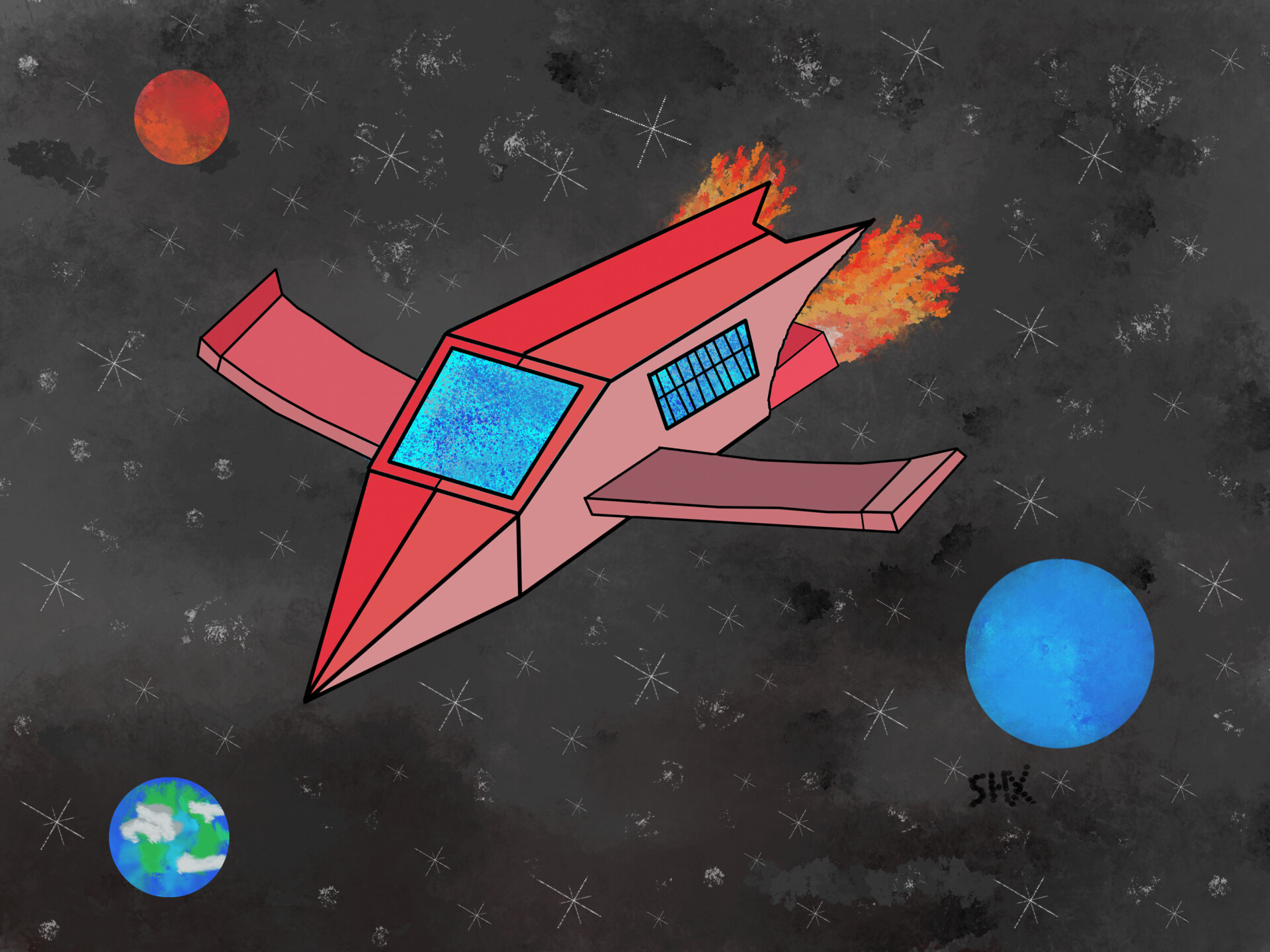 ArtStation - first digital spaceship in space