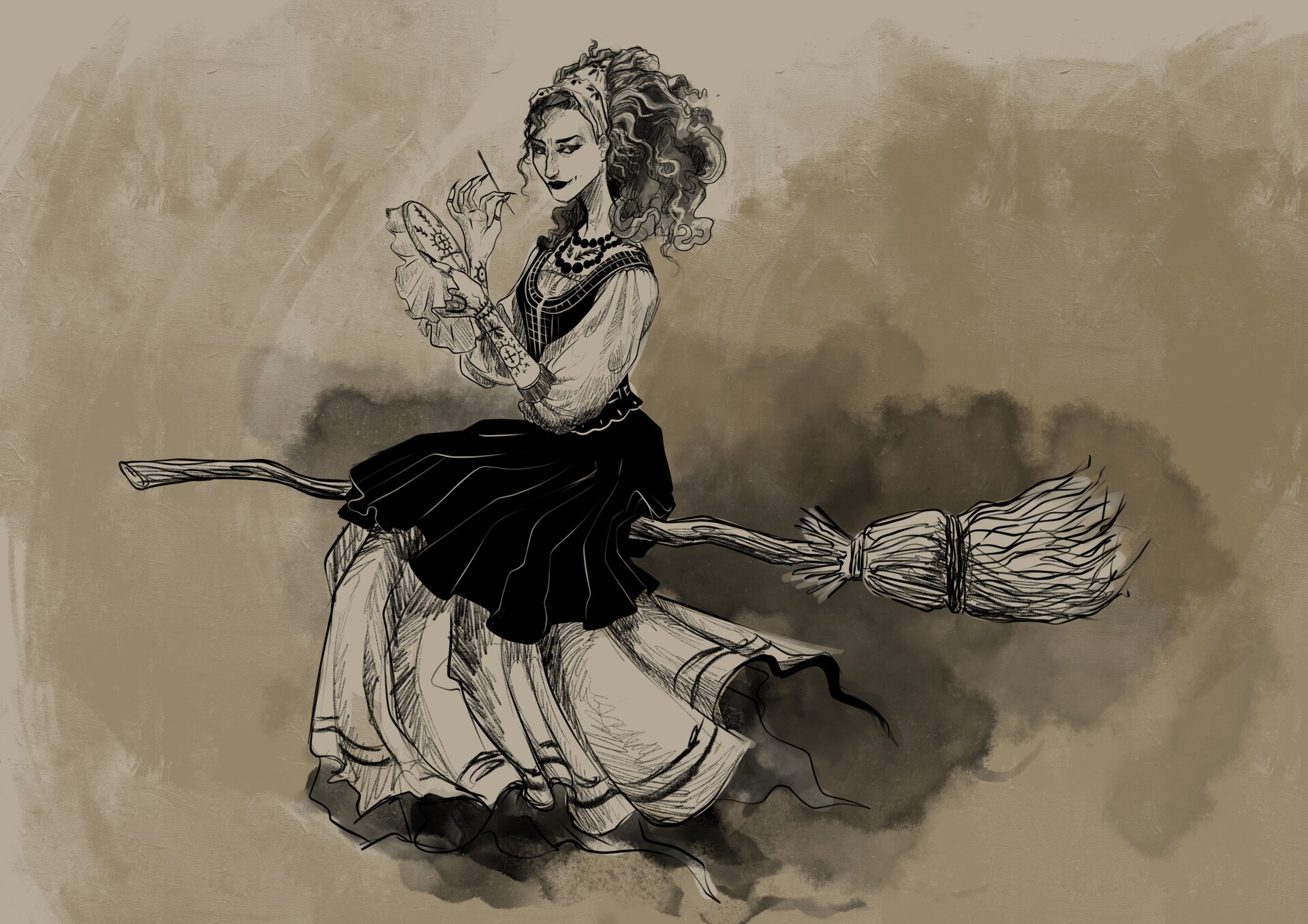 ArtStation - Słowianie mitologiczna gra fabularna: bestiariusz - Baba Jaga