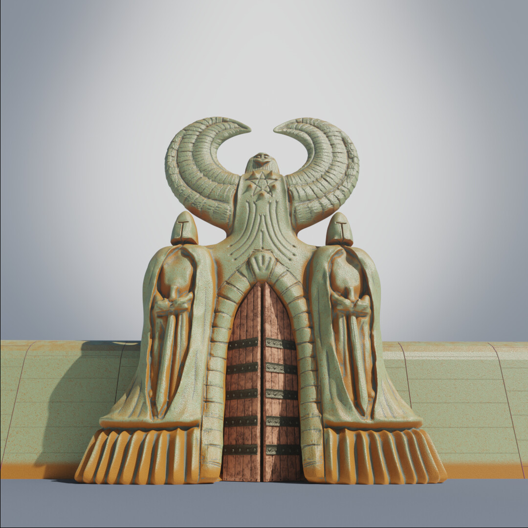 ArtStation - Fantasy Gate - 30 - SculptJanuary 2023