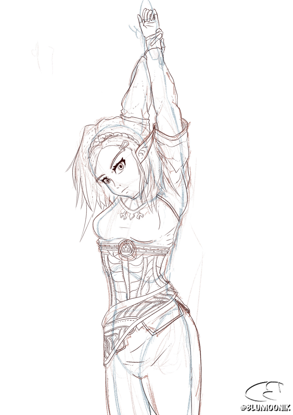 the legend of zelda tears of the kingdom coloring pages