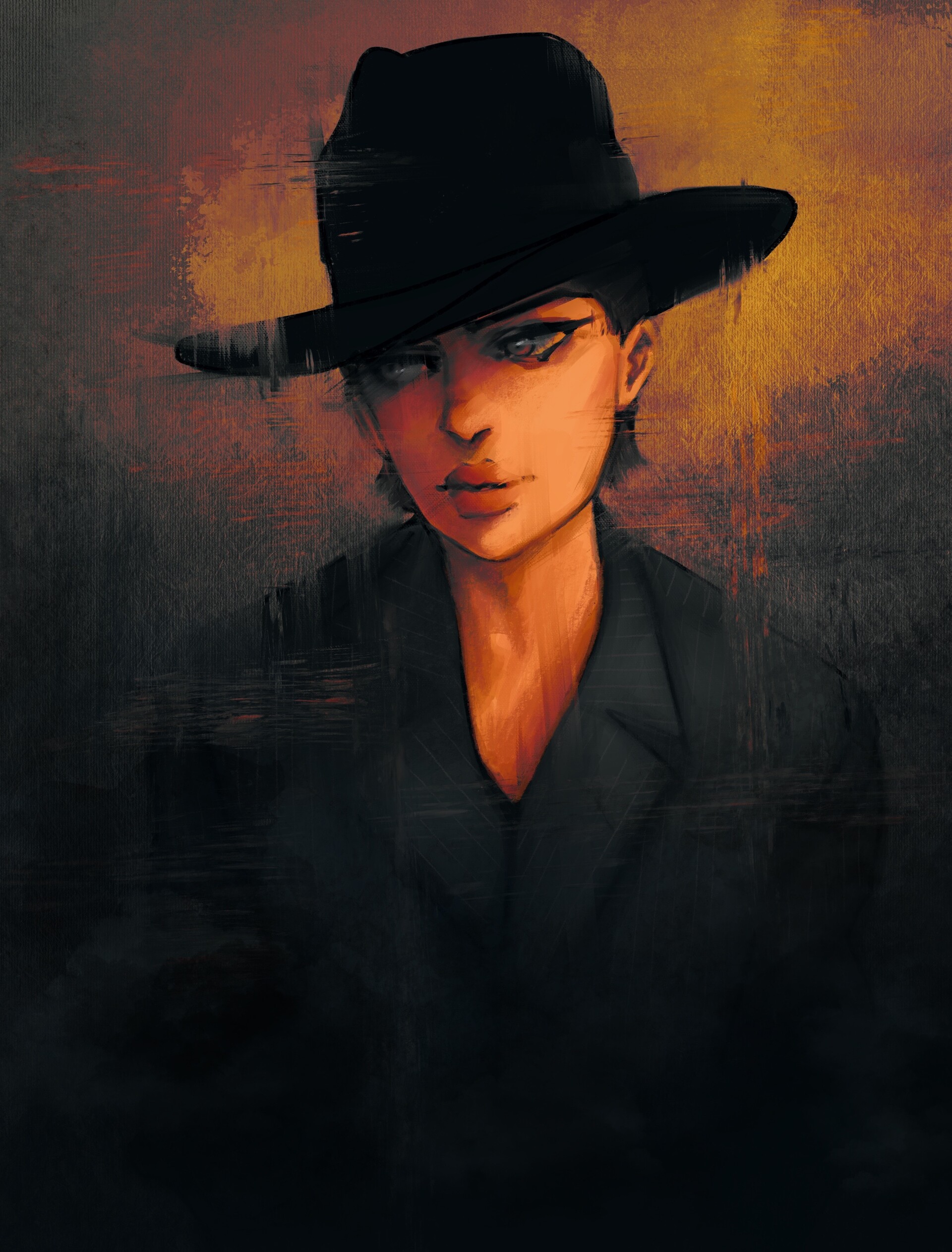 ArtStation - woman in a hat