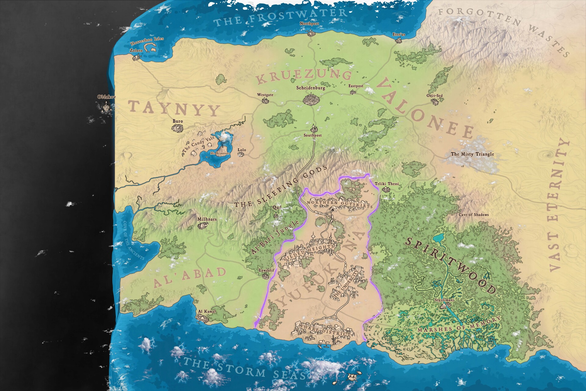 James Nalepa - Cirylma Fantasy Map Commission