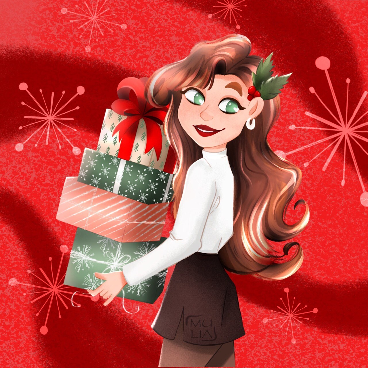 ArtStation - Girl with gifts