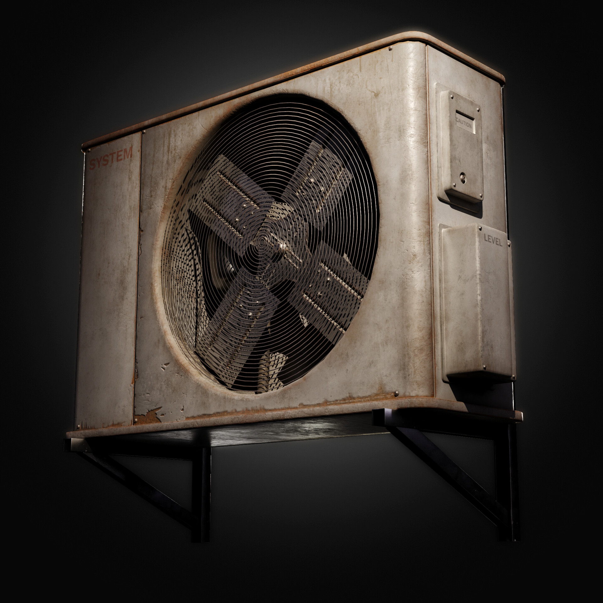 ArtStation - AC unit PBR game-ready asset (High and Low poly)