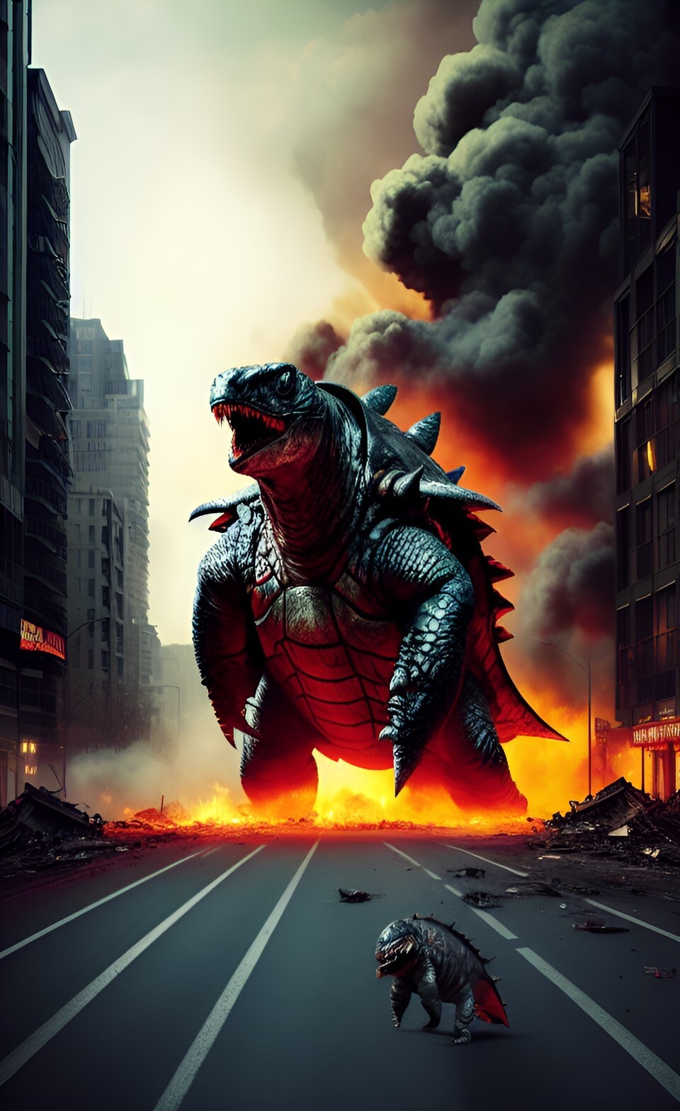 ArtStation - Kaiju, monsters and animal Invasion (made with Ai)