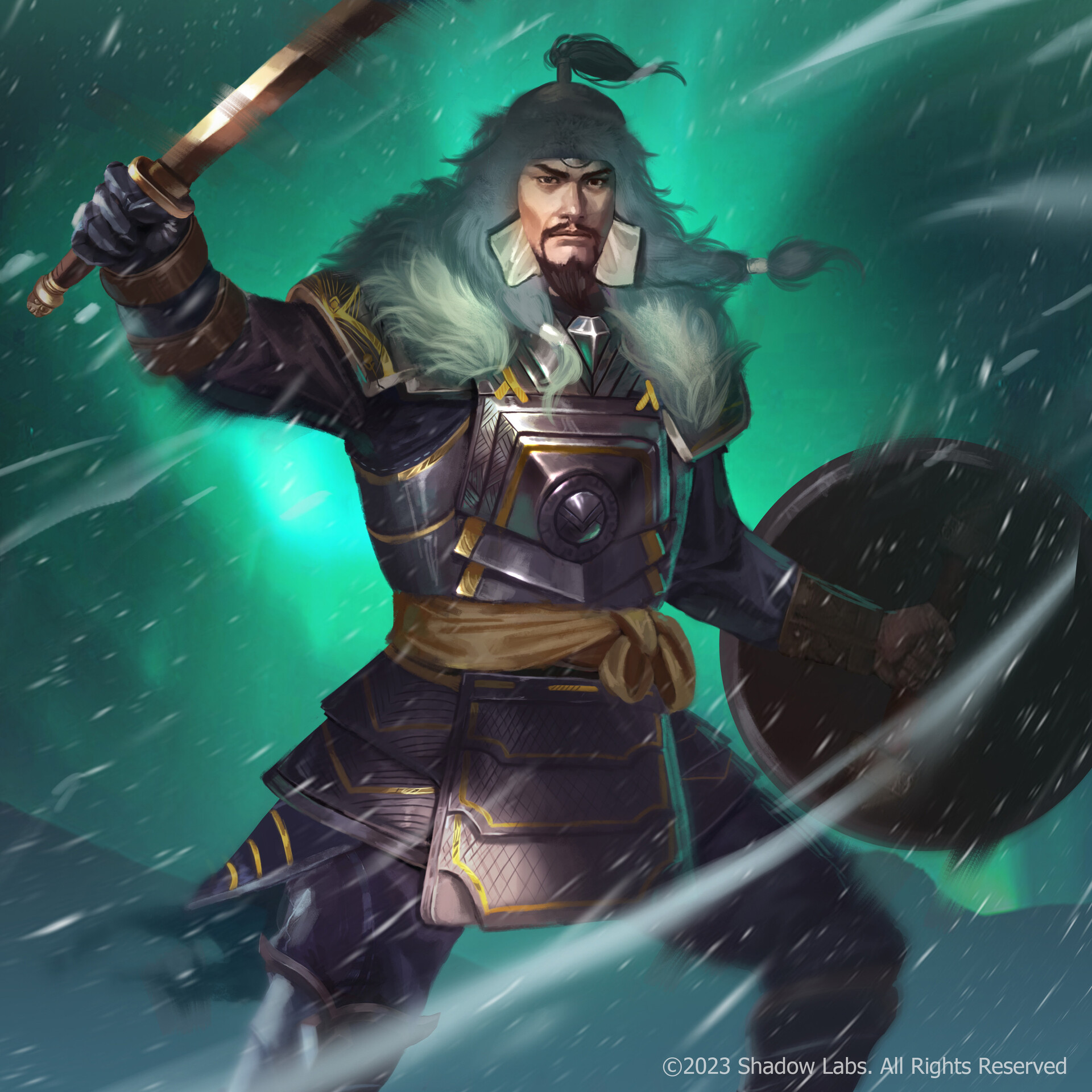 ArtStation - Mongol Warrior Splash Art