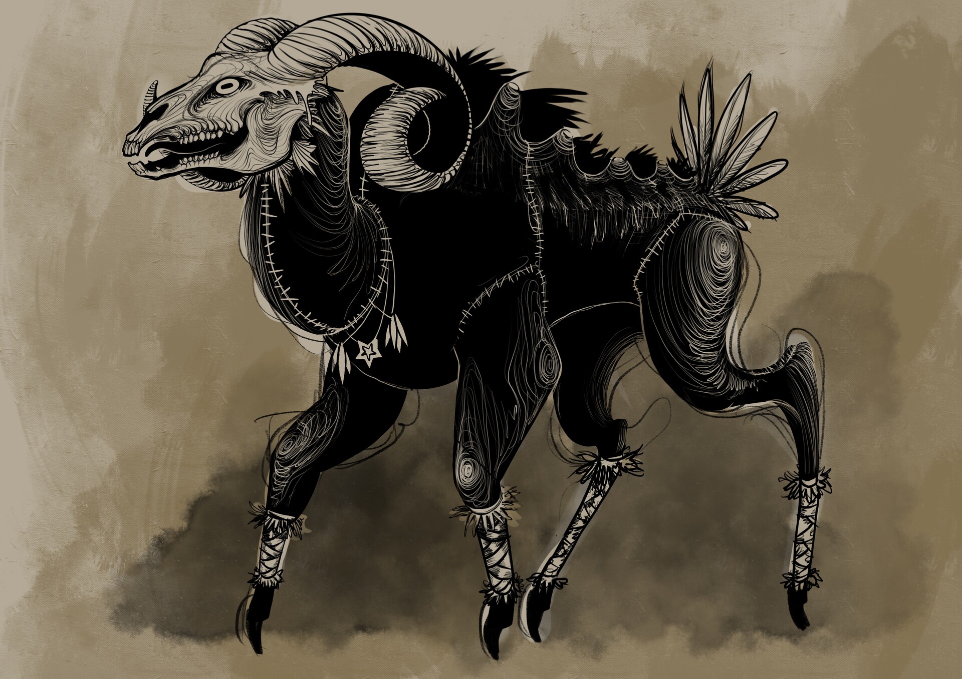 ArtStation - Słowianie mitologiczna gra fabularna: bestiariusz - turoń