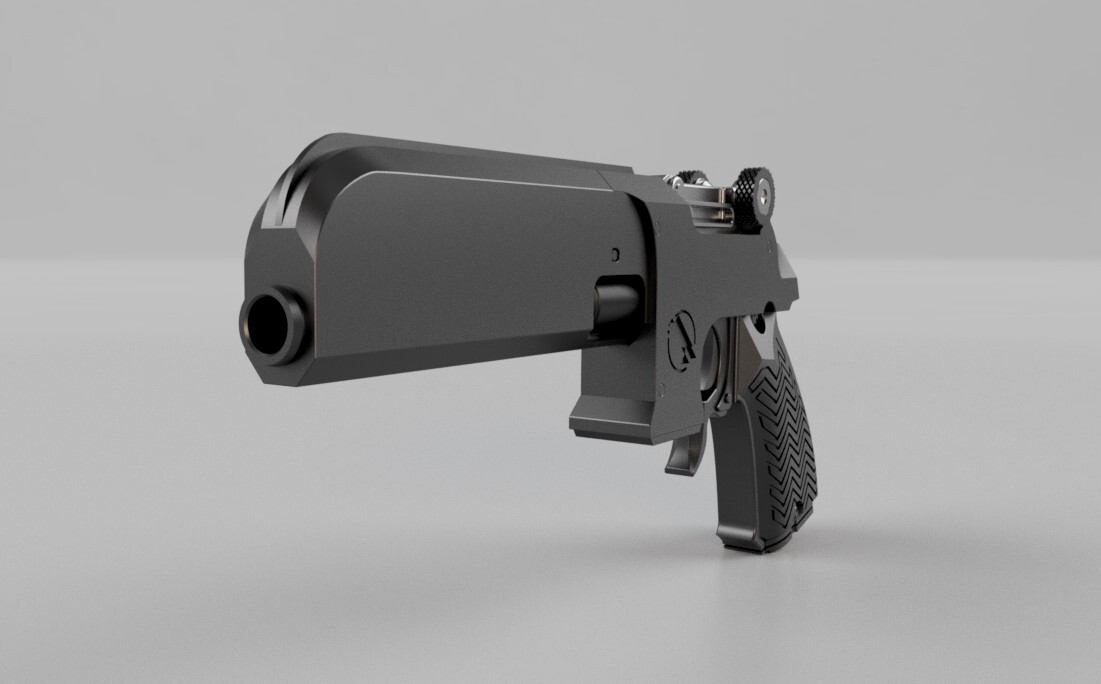 ArtStation - Deathloop - Colt's gun