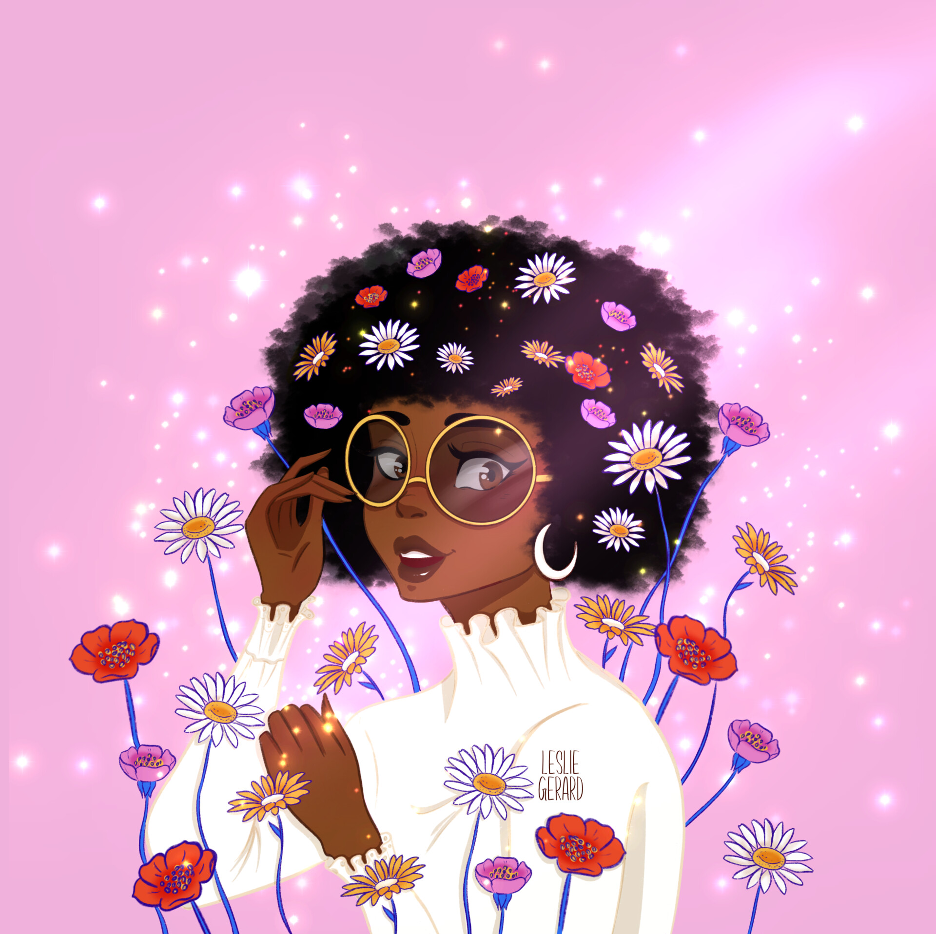 ArtStation - Funky flower