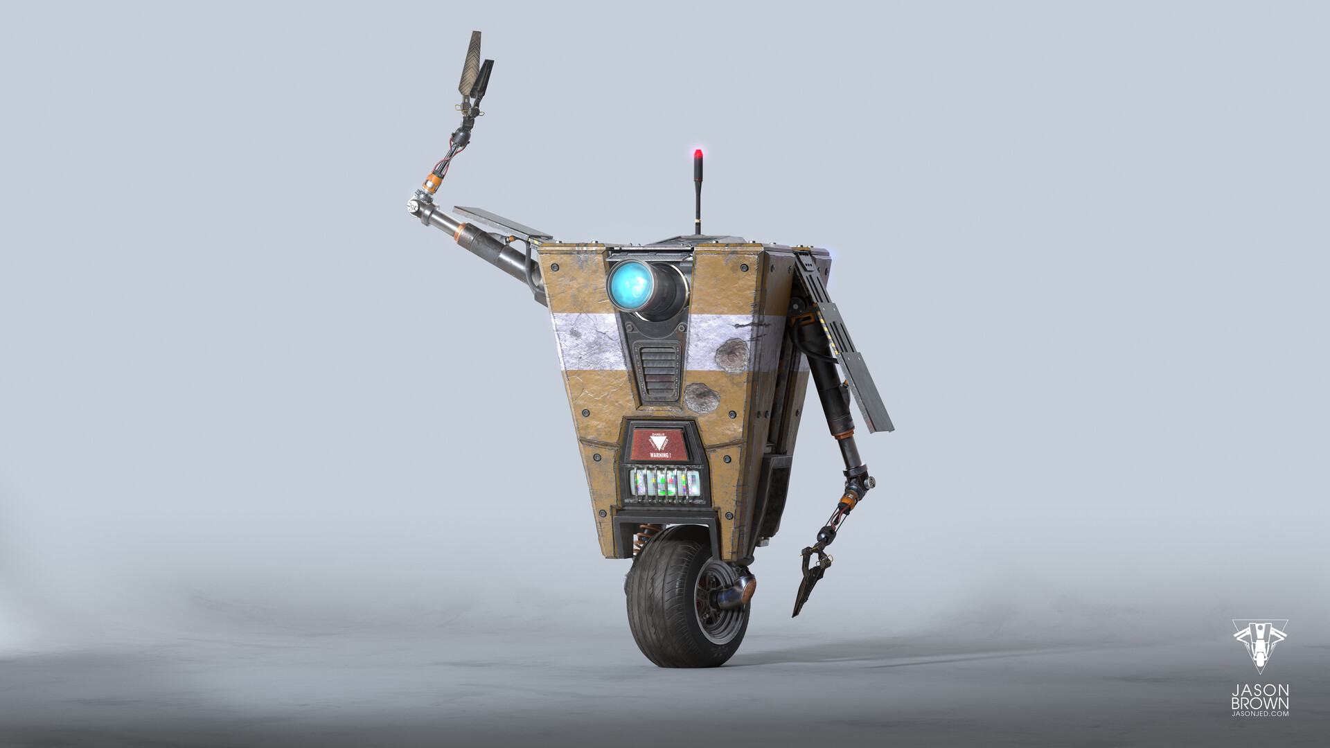 Jason Brown - CL4P-TP Clap Trap (Borderlands Fan Art)