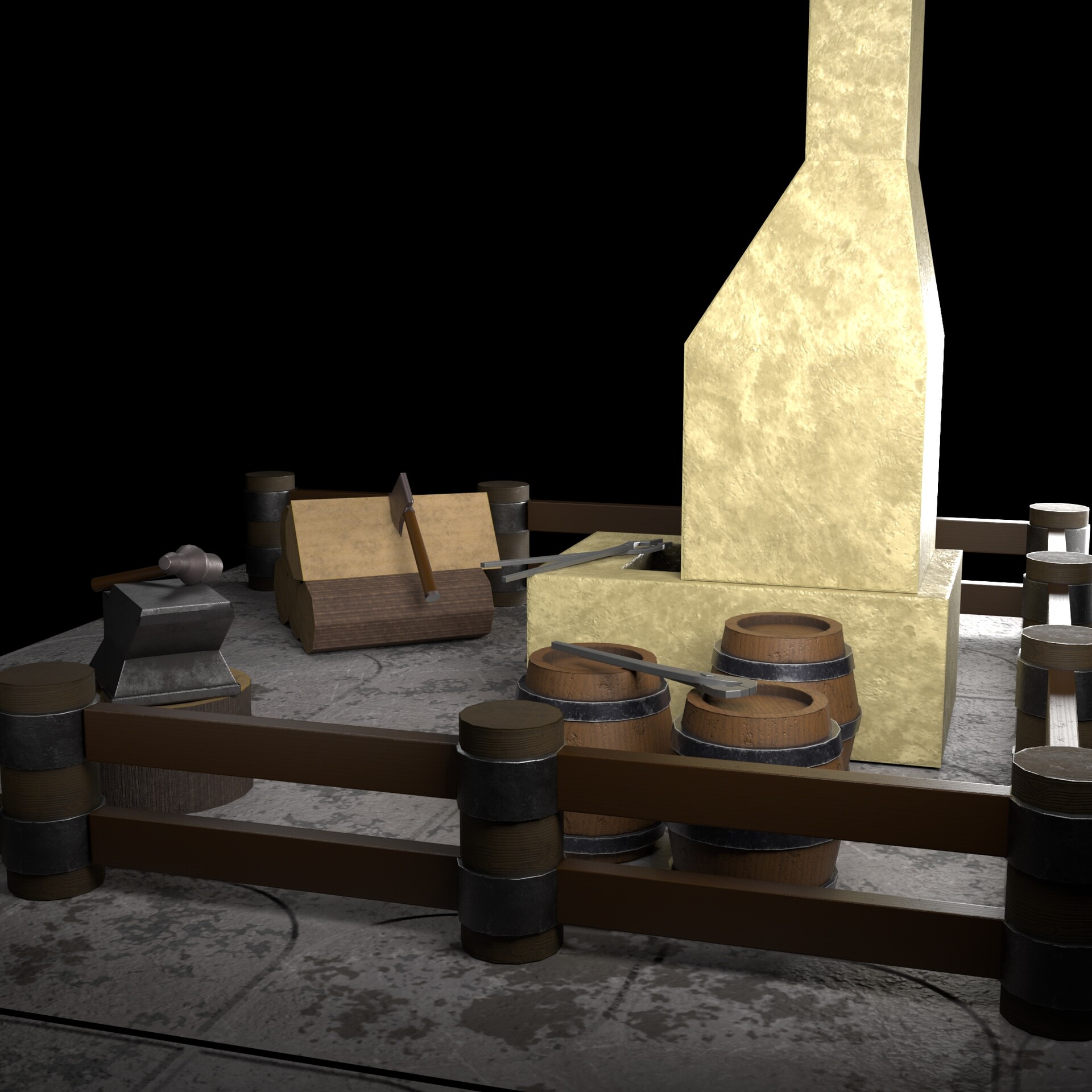 ArtStation - Blacksmith Workshop