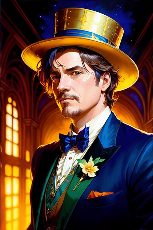 ArtStation - A Portrait of a Man with a Hat