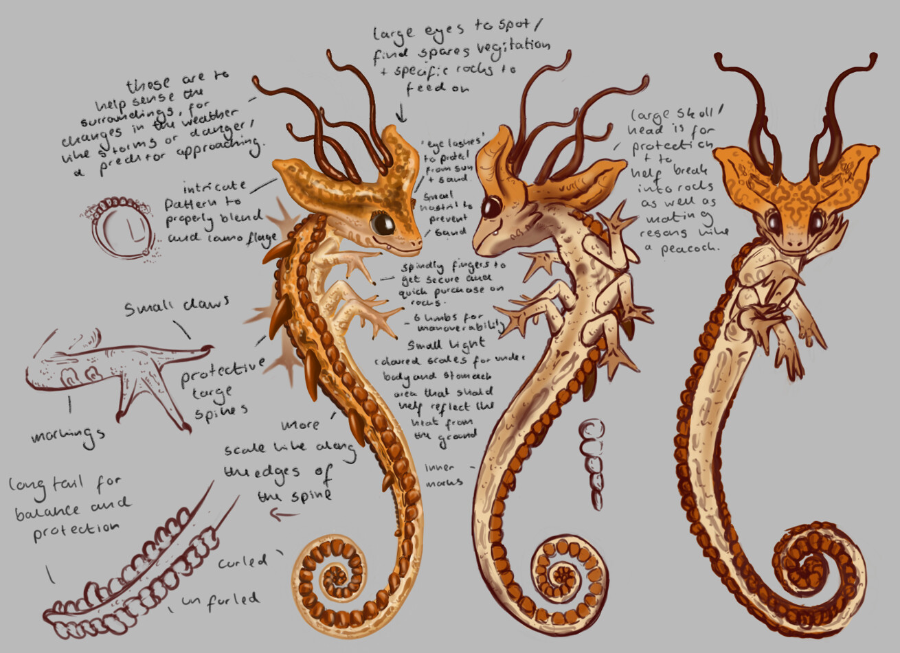 ArtStation - WIP Alien Creature Concepts