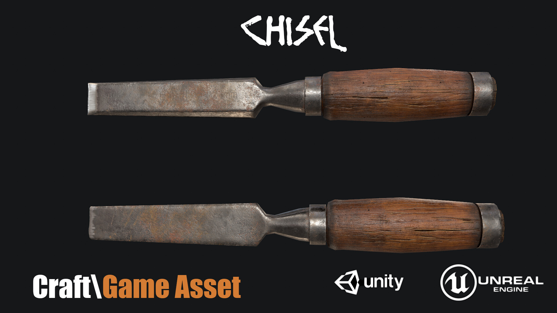 ArtStation - Game model, chisel tools.