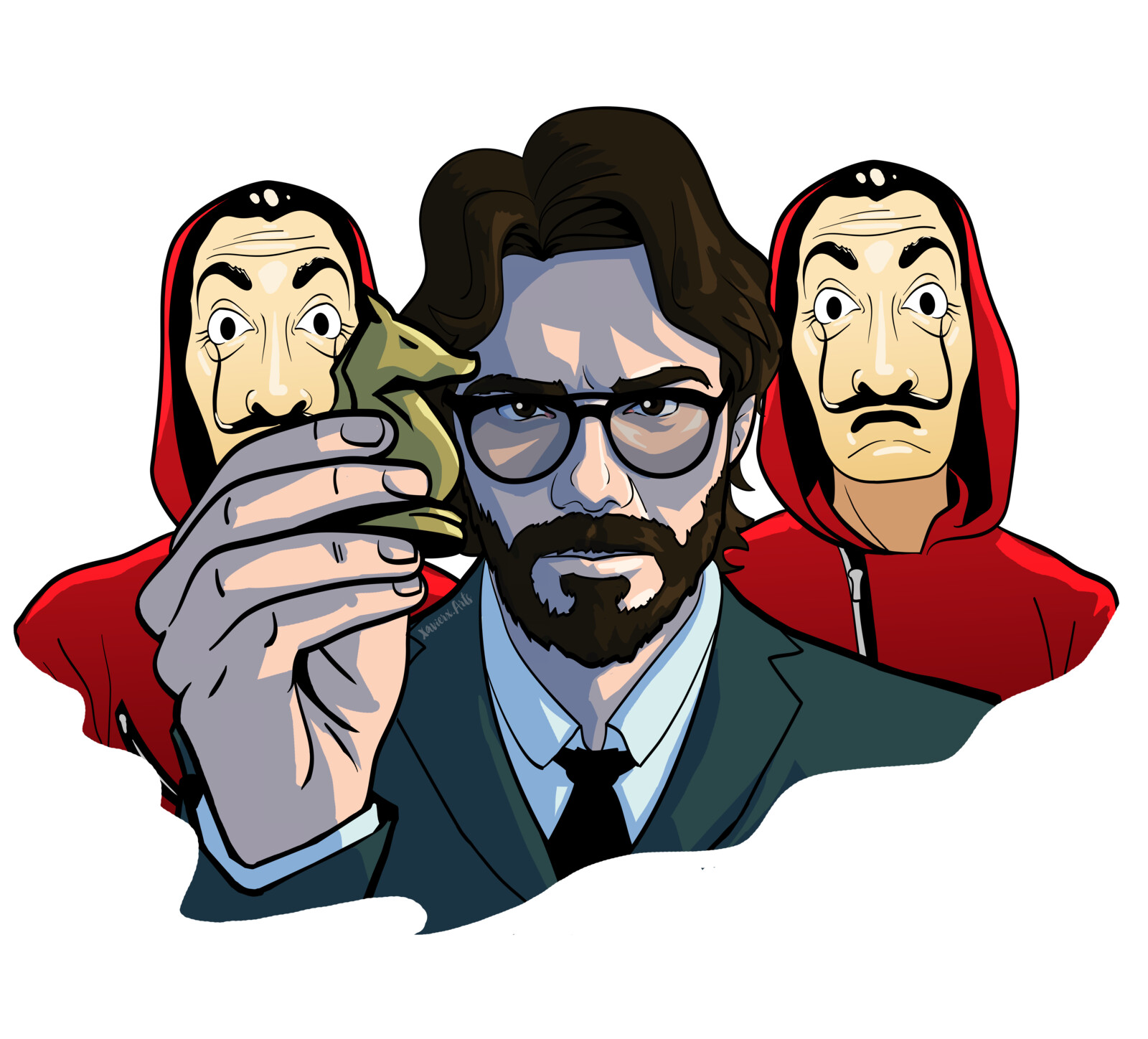 Javier Fernández Bernades - El Profesor fan art 2