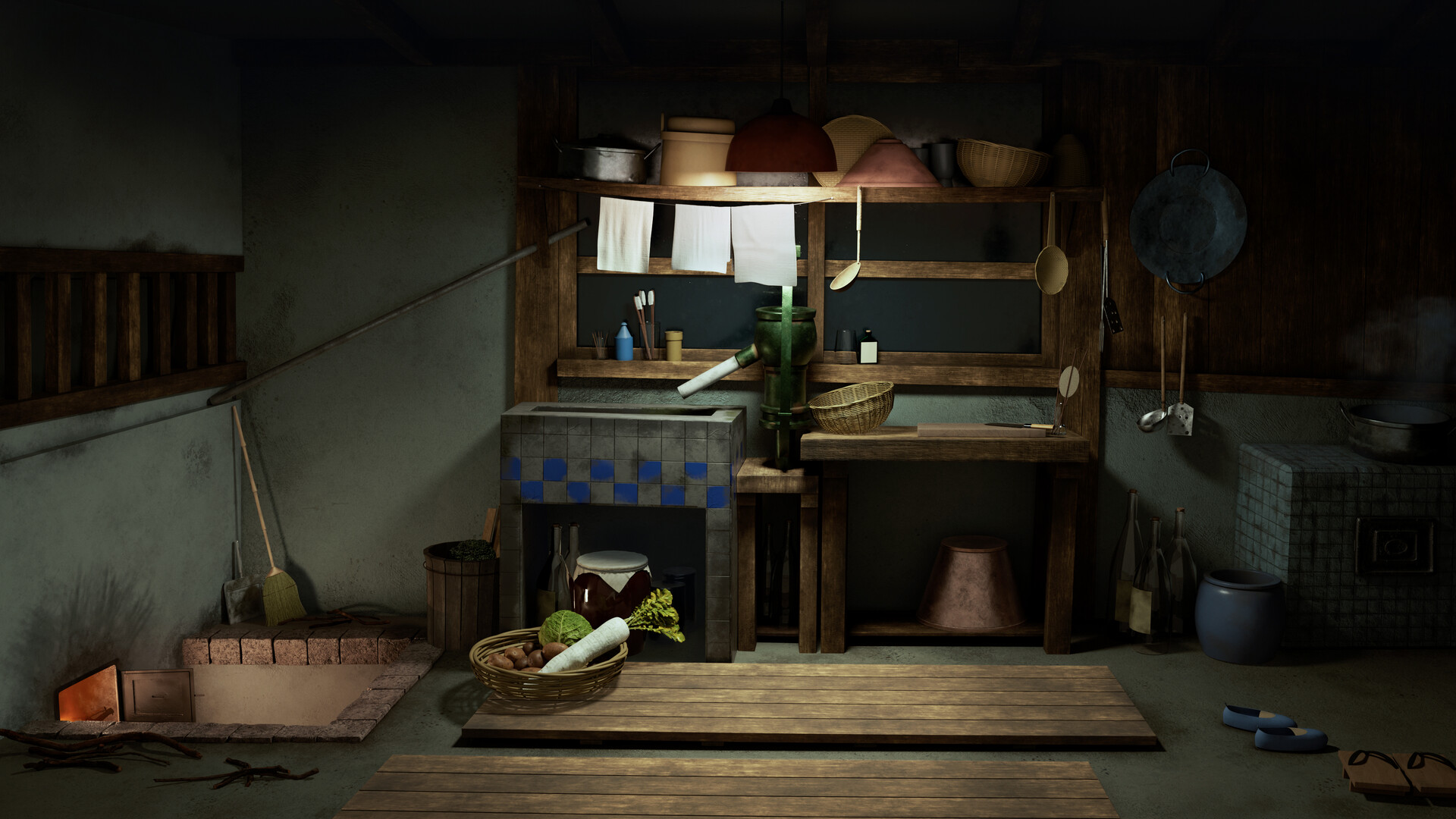 ArtStation - My neighbor Totoro Kitchen