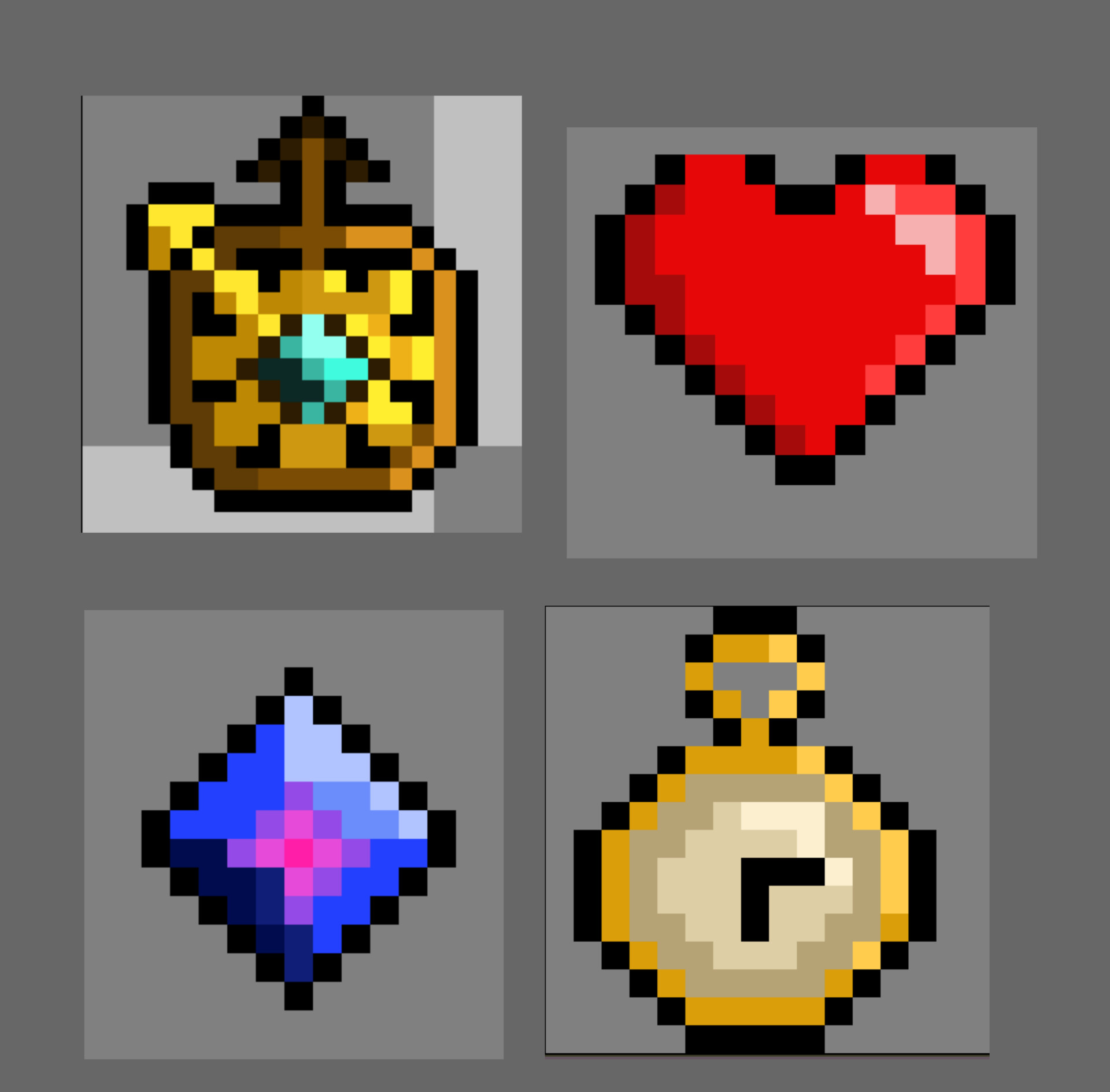 ArtStation - pixel collectable items