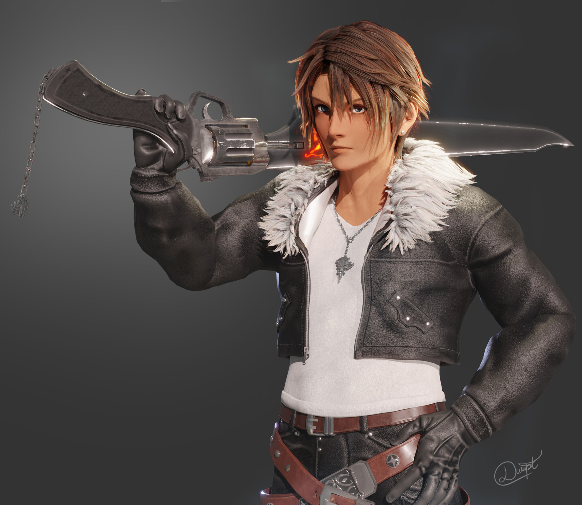 Final Fantasy Squall And Cloud
