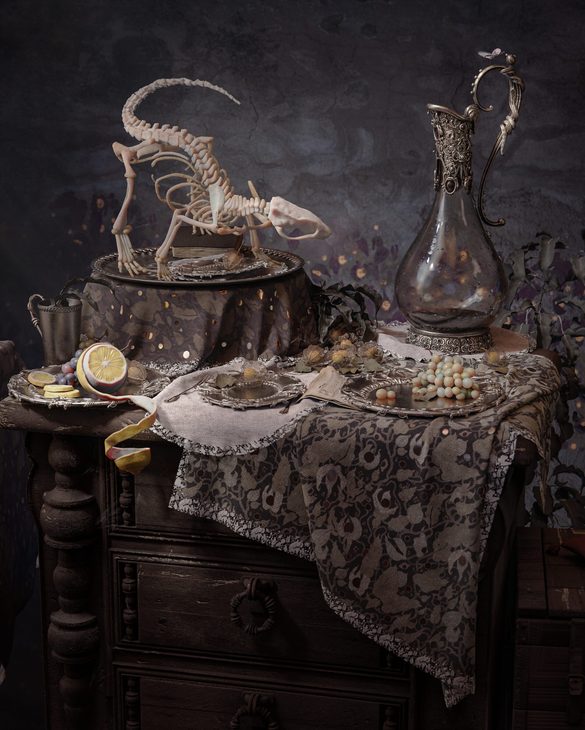 ArtStation - Baroque 3D Still Life