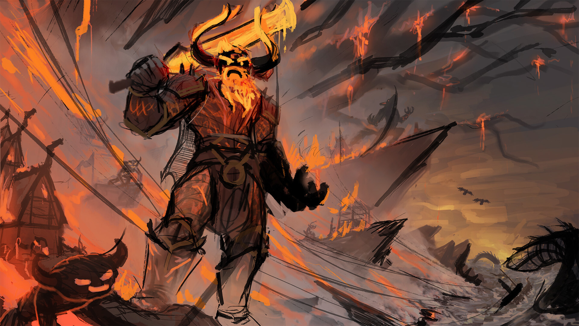 smite surtr animation
