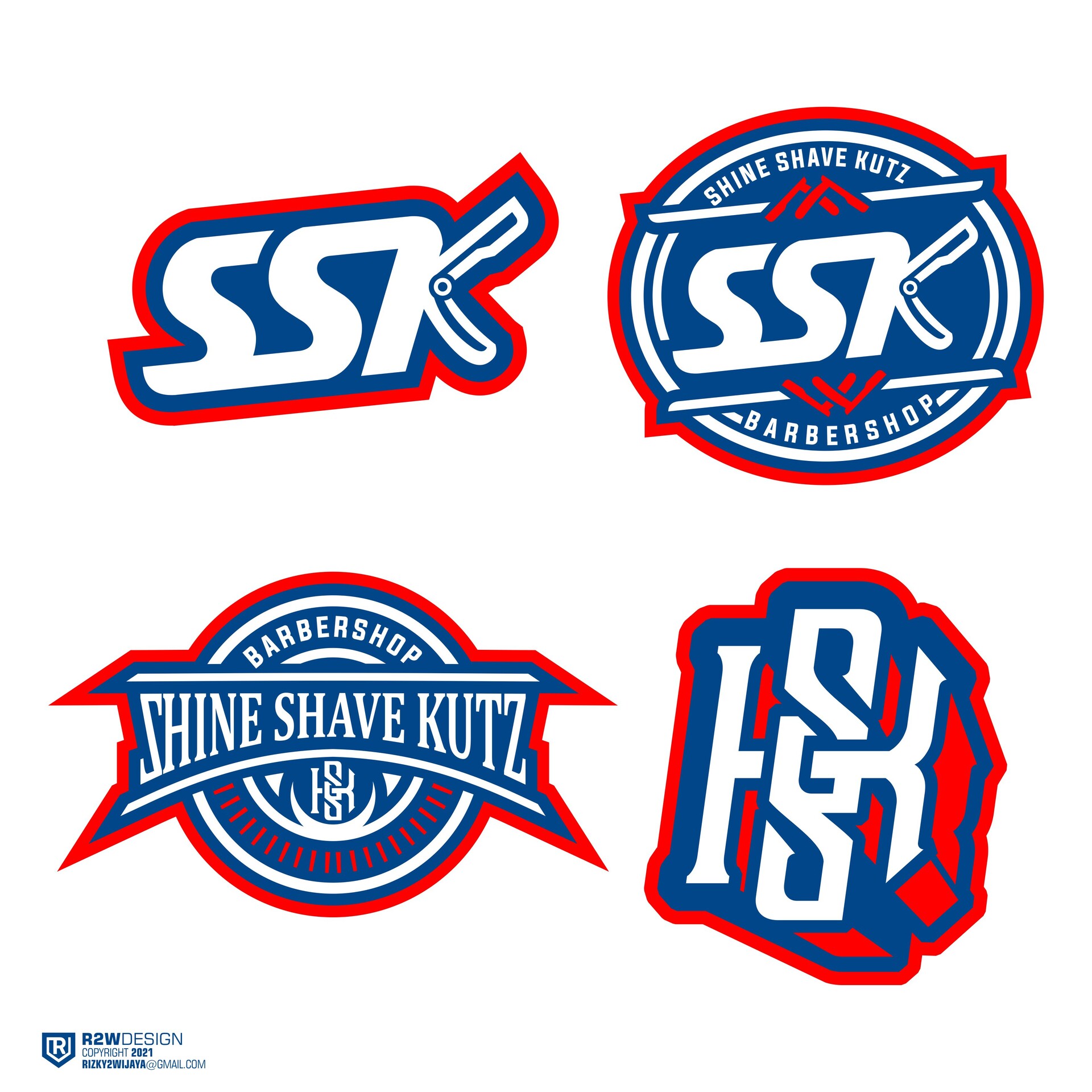 ArtStation - SHINE SHAVE KUTZ BARBERSHOP-BARBER LOGO