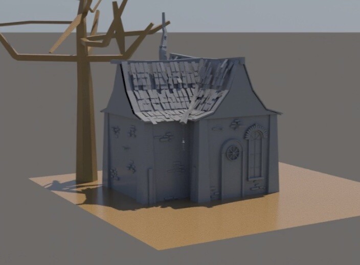 ArtStation - Haunted house.