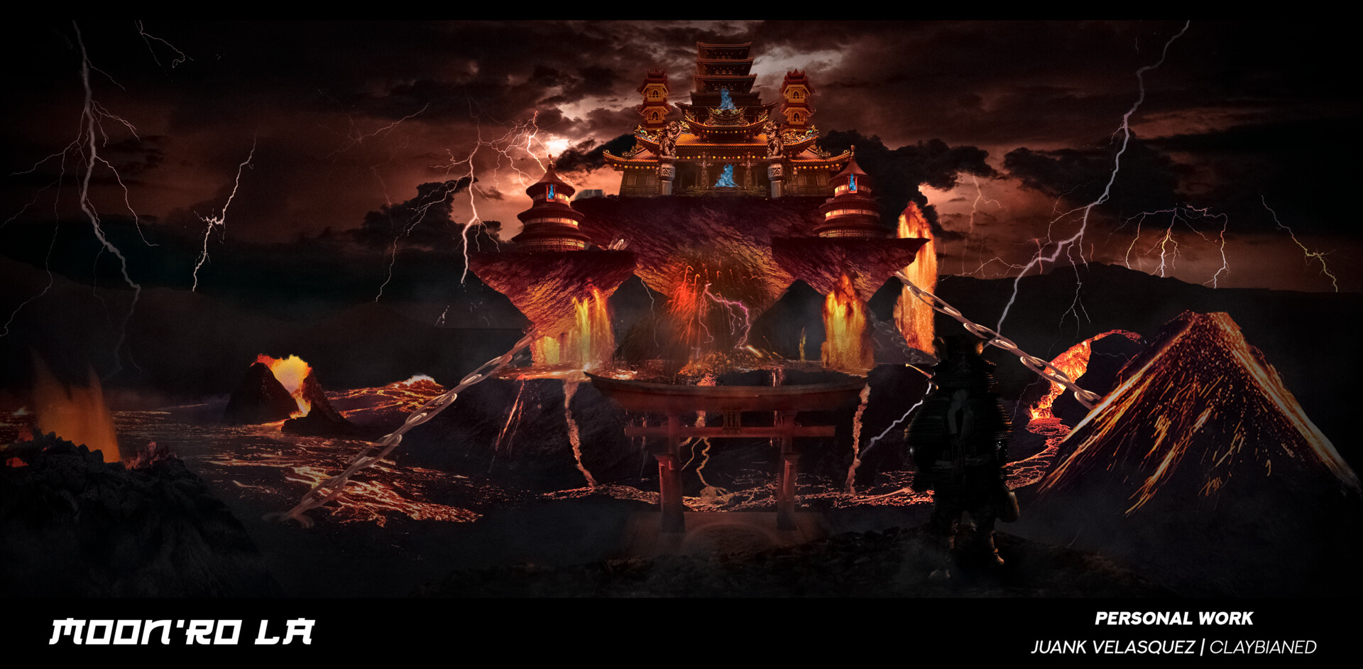 Juank Velásquez - Moon'ro La - Lava Temple Concept art