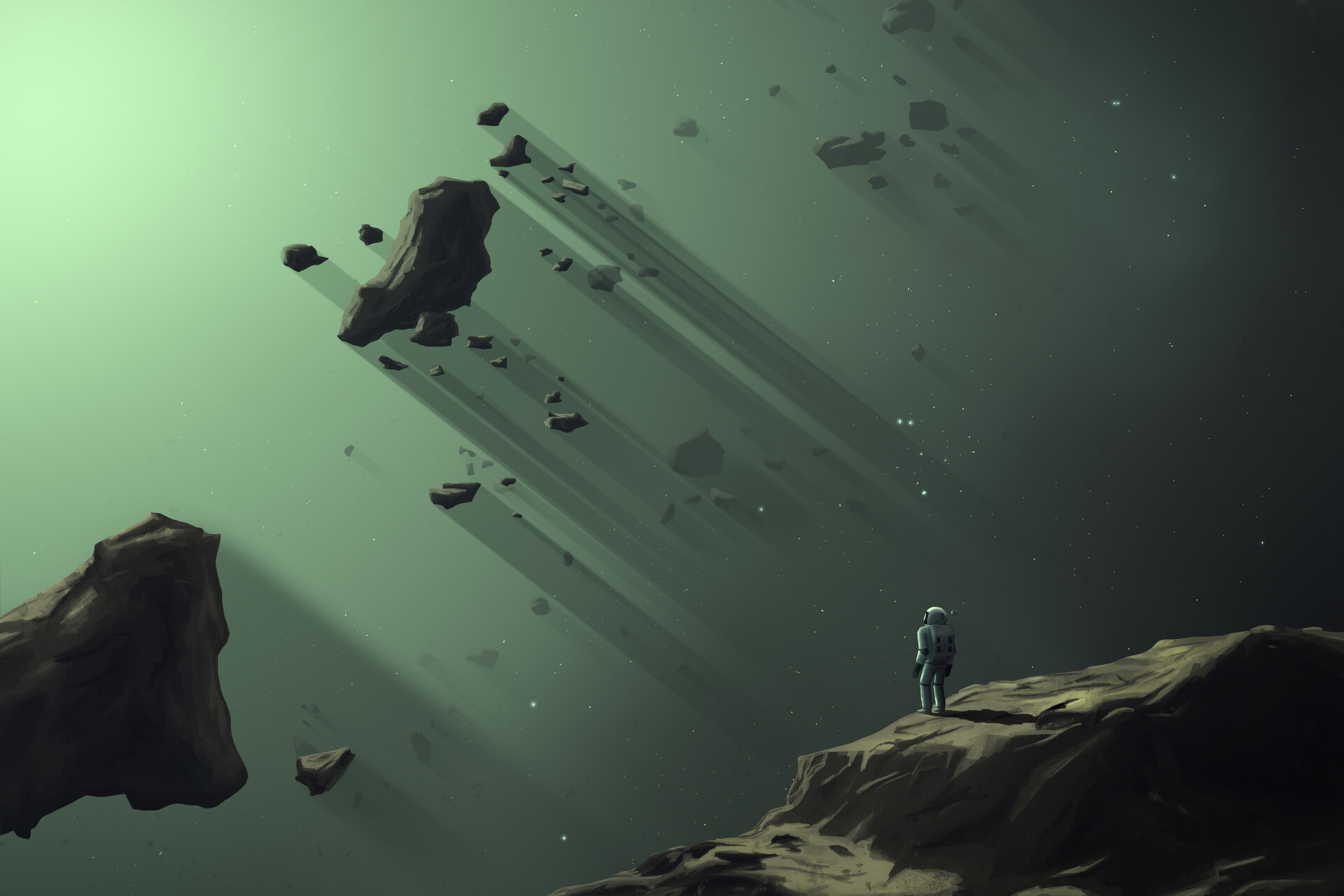 ArtStation - Shattered Asteroids