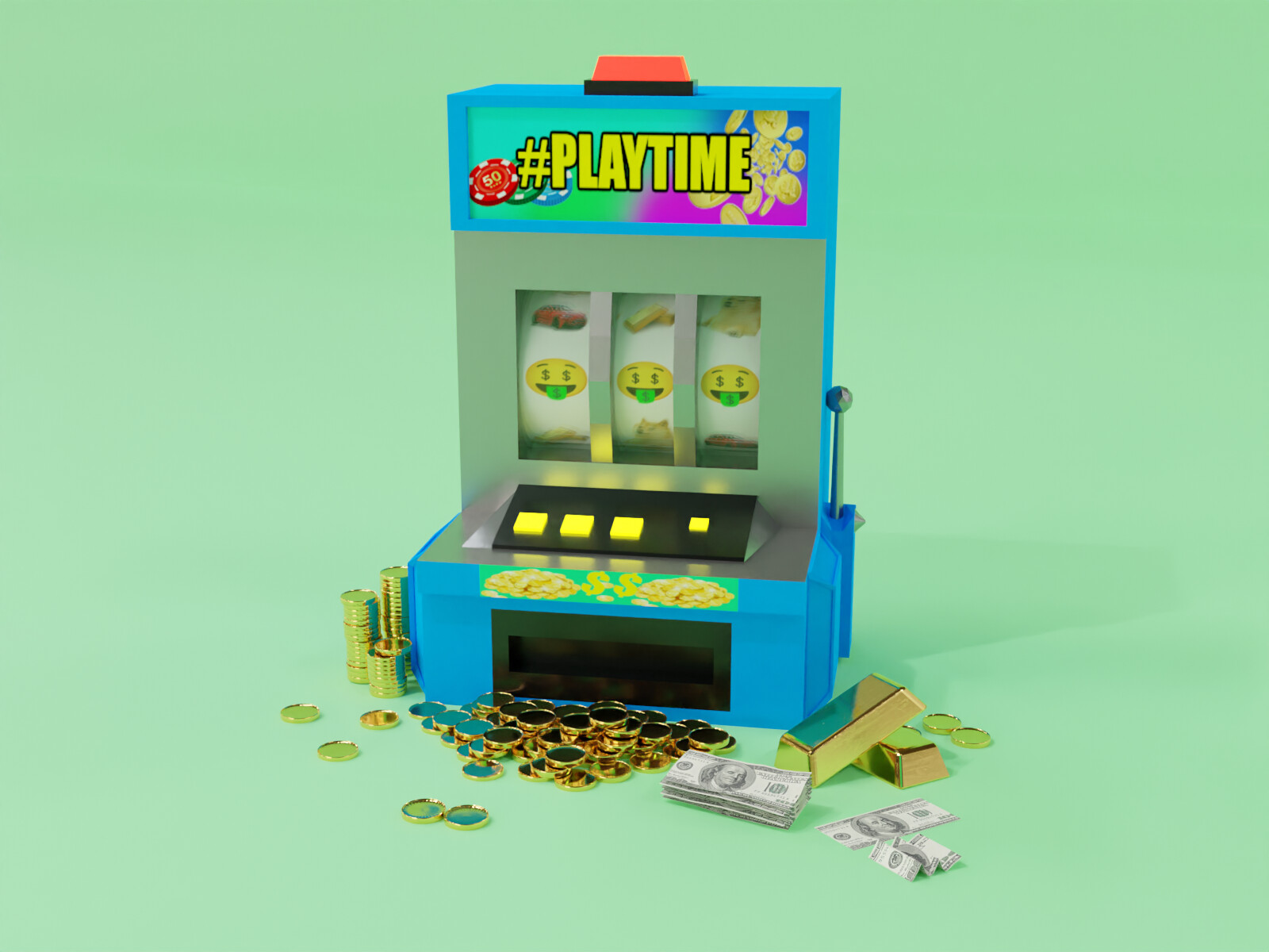 ArtStation - Slot machine minimalist