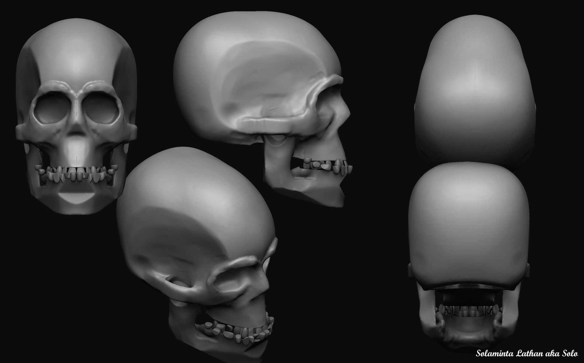 Solaminta Lathan - Zbrush Skull project