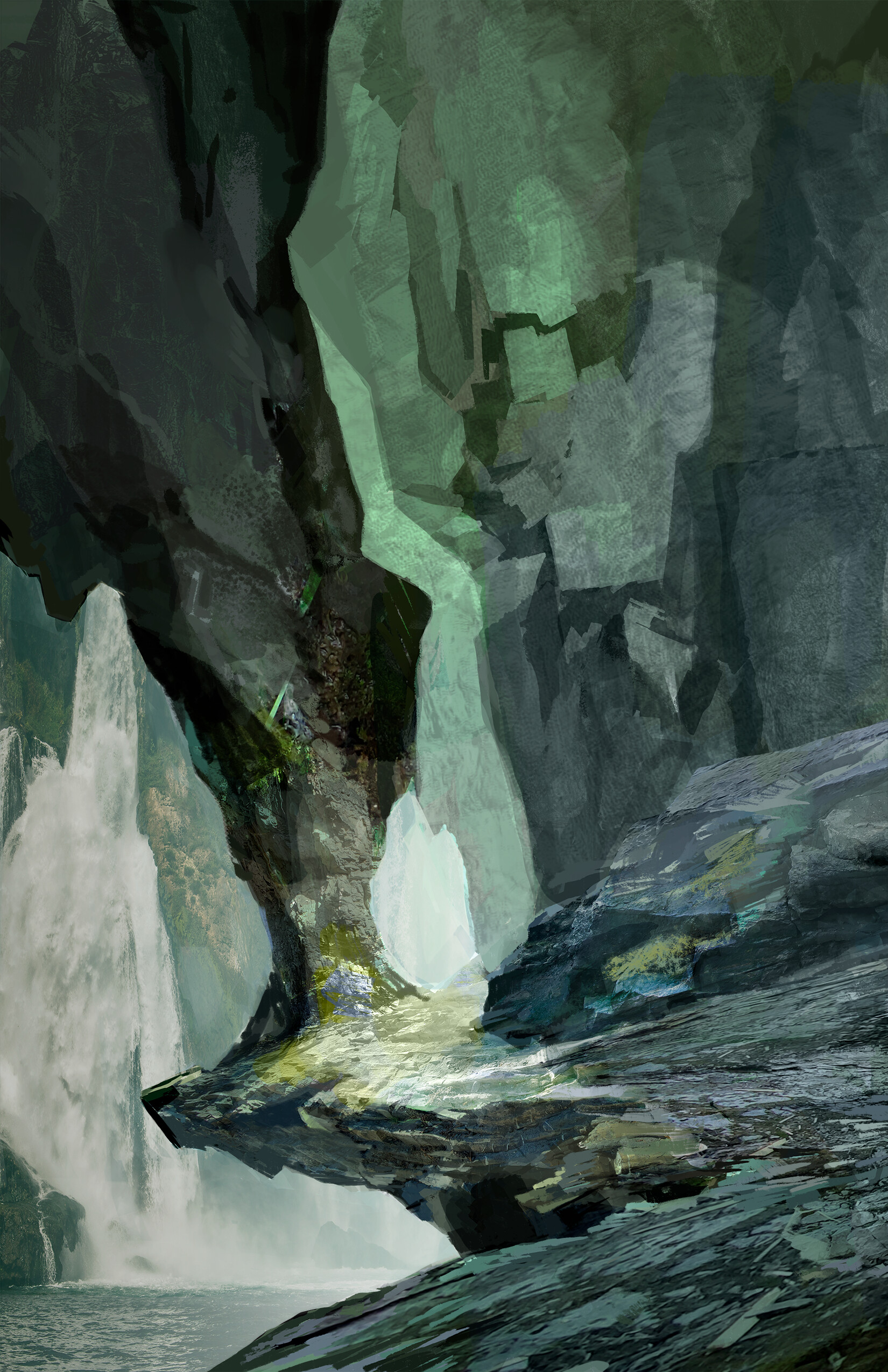 ArtStation - Cavern Photobash Concept