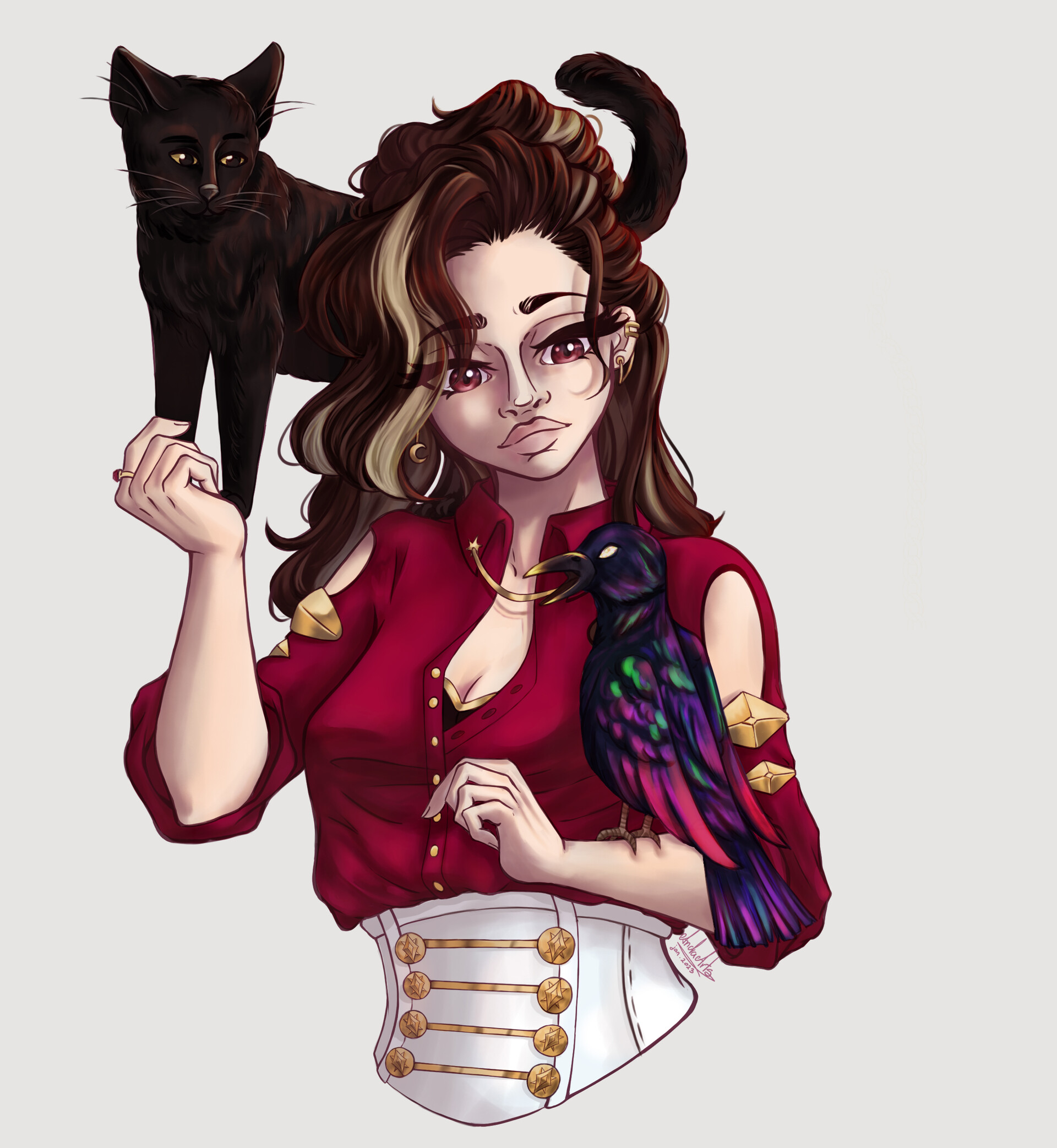 ArtStation - The crow is tattling on you + sticker version