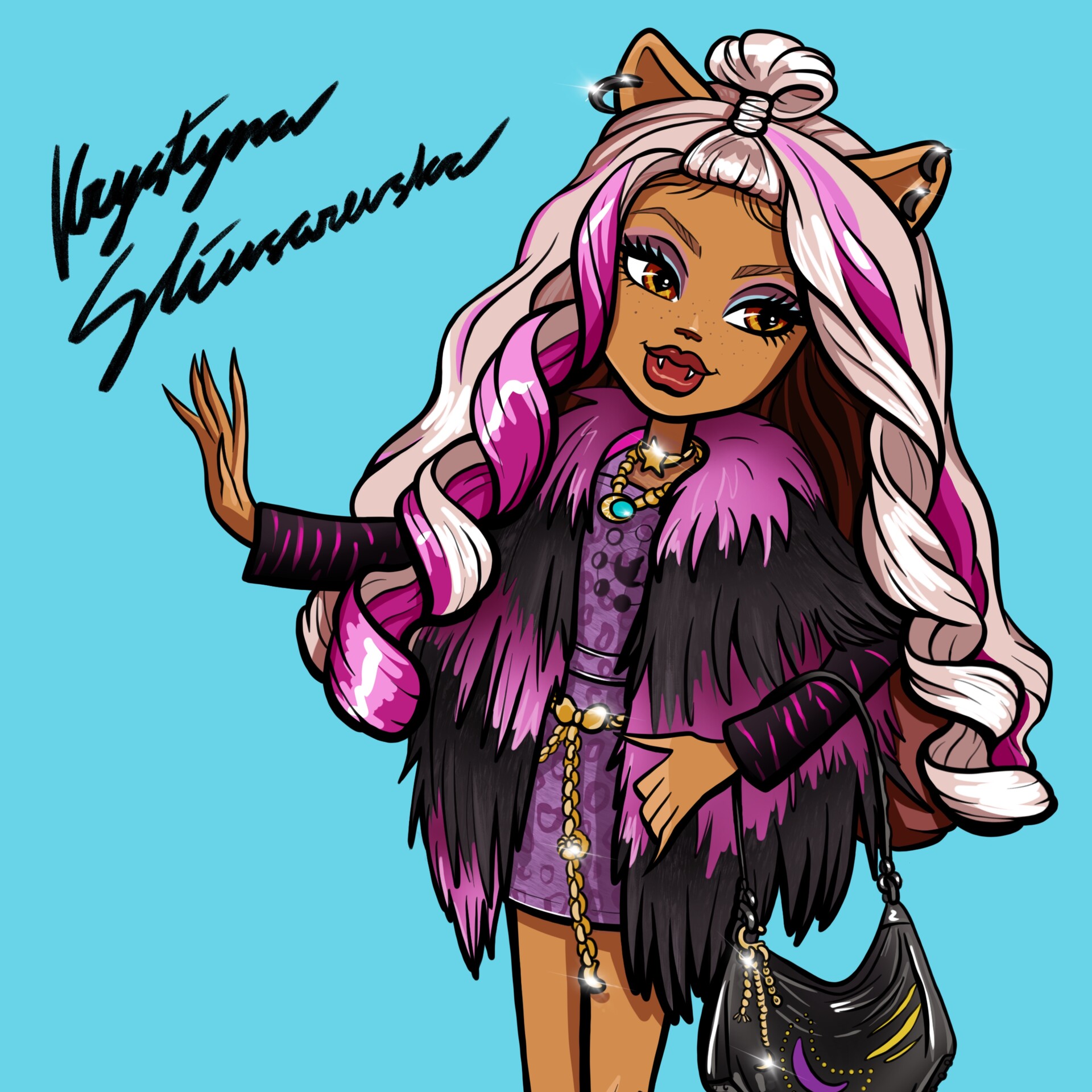 Clawdeen Wolf Sweet 1600 Drawing