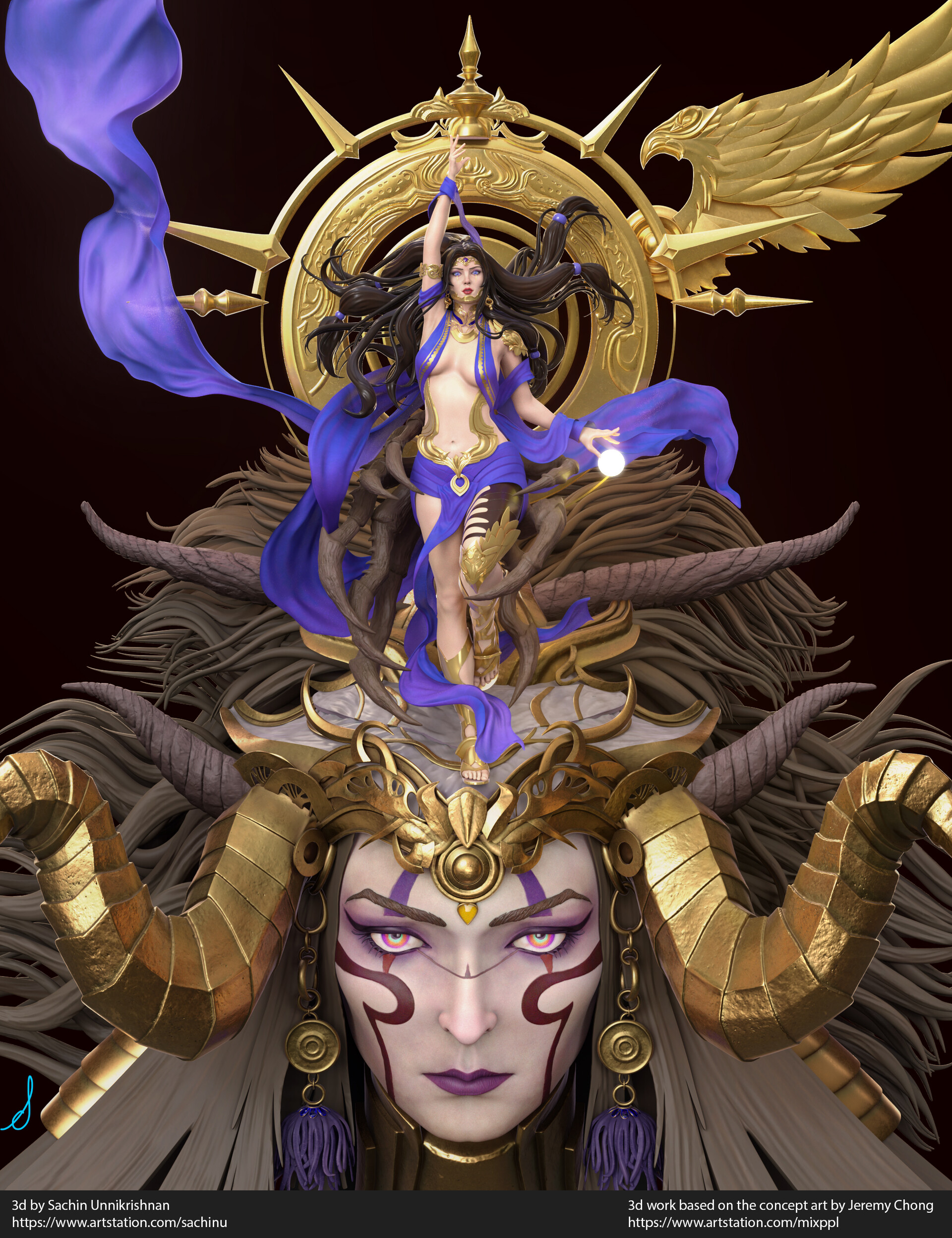 ArtStation - Sophia UC Goddess from Final Fantasy VI