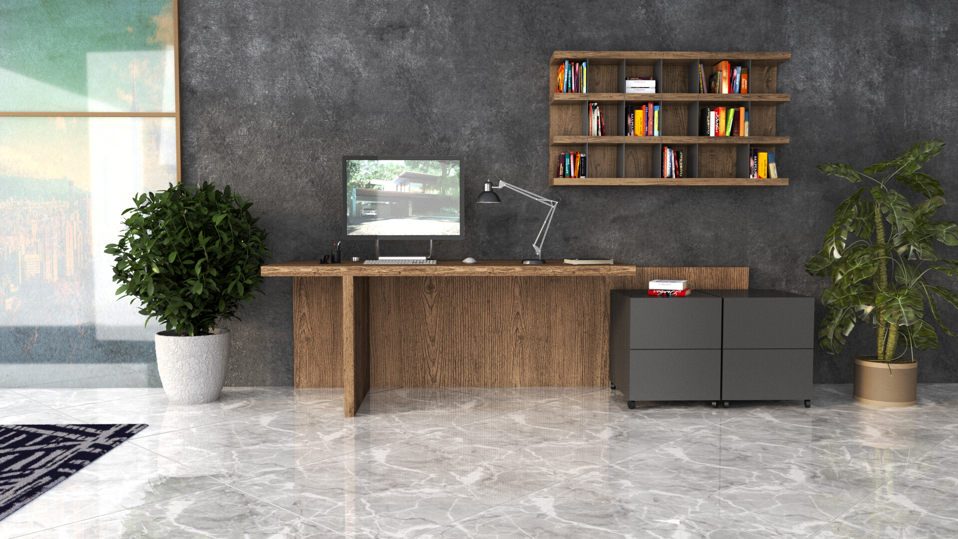 ArtStation - Home Work station designed by 3D Modeling Studio