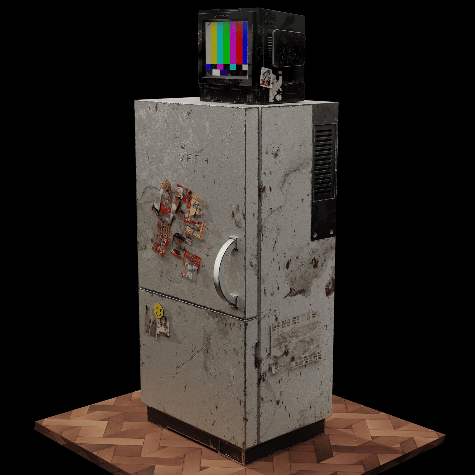 ArtStation - 3D Fridge - Game props + WIP