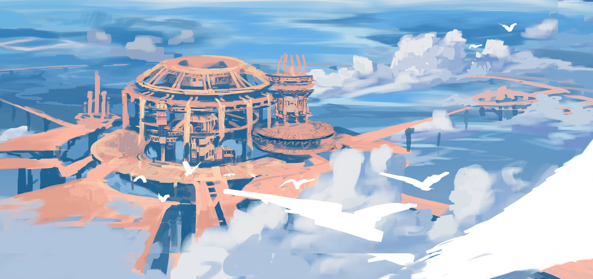 ArtStation - Horizon deck sketch