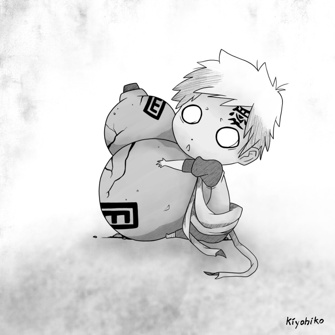 how to draw chibi gaara