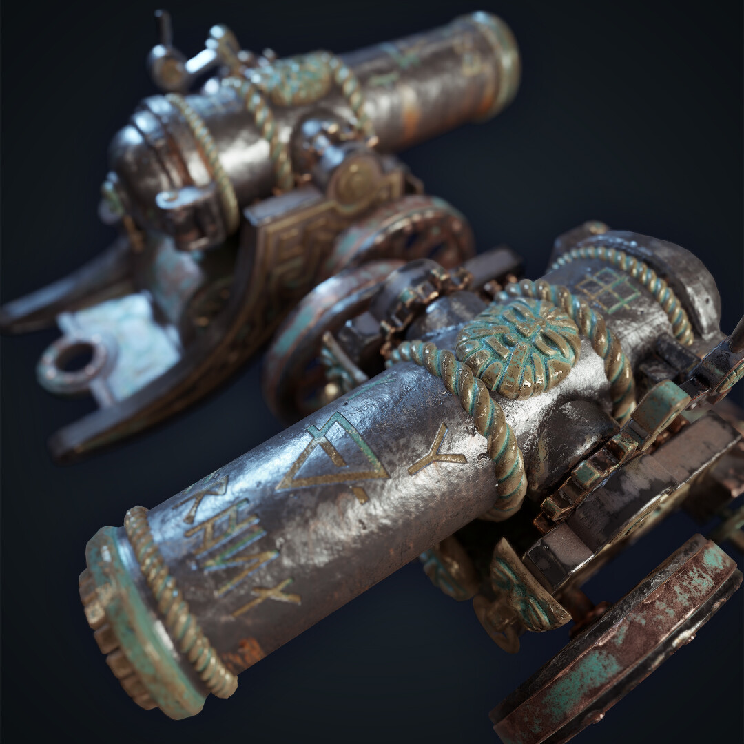 ArtStation - Dwarf Cannon