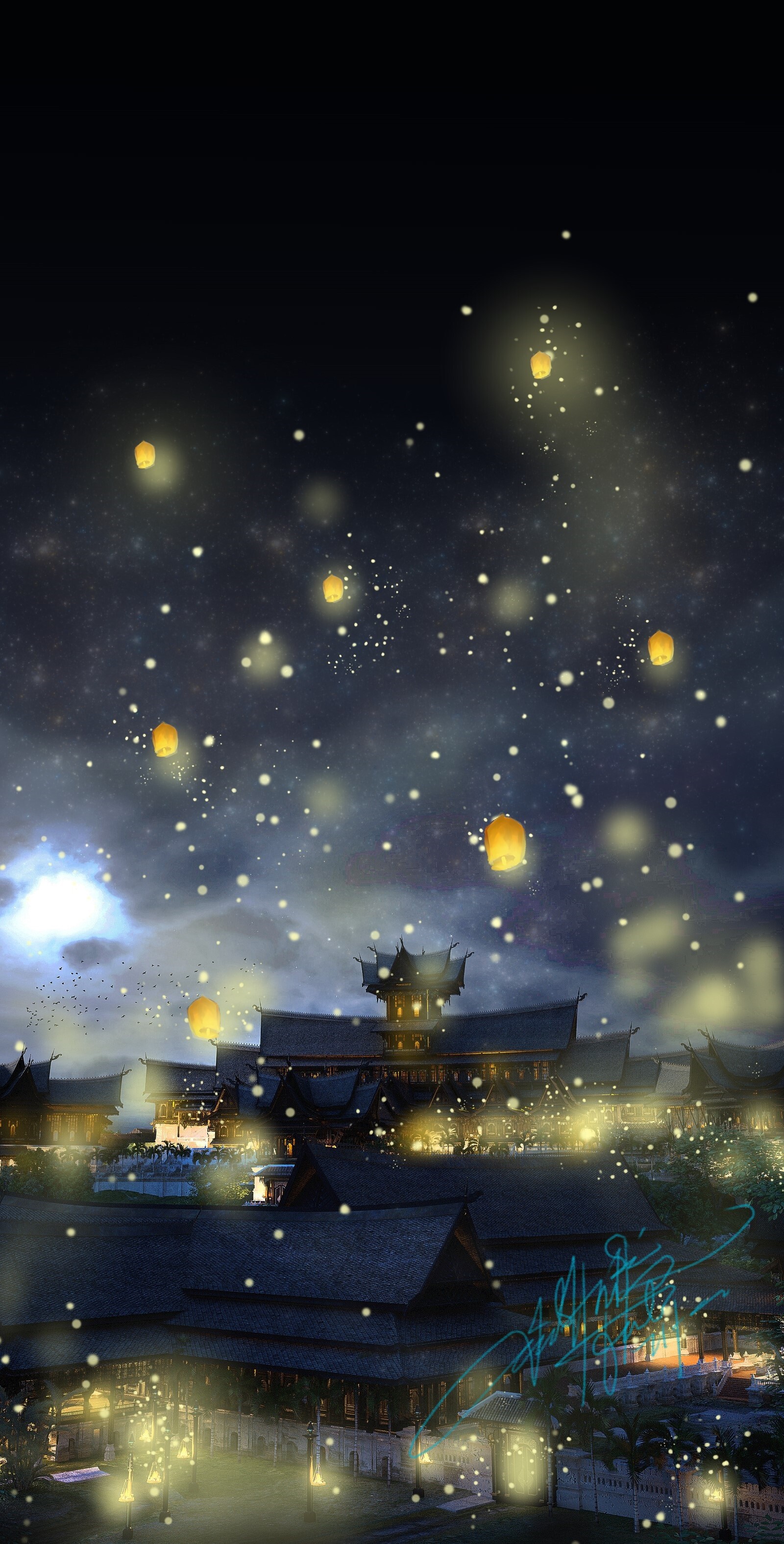 ArtStation - Webtoon_Red Moon Lovers background